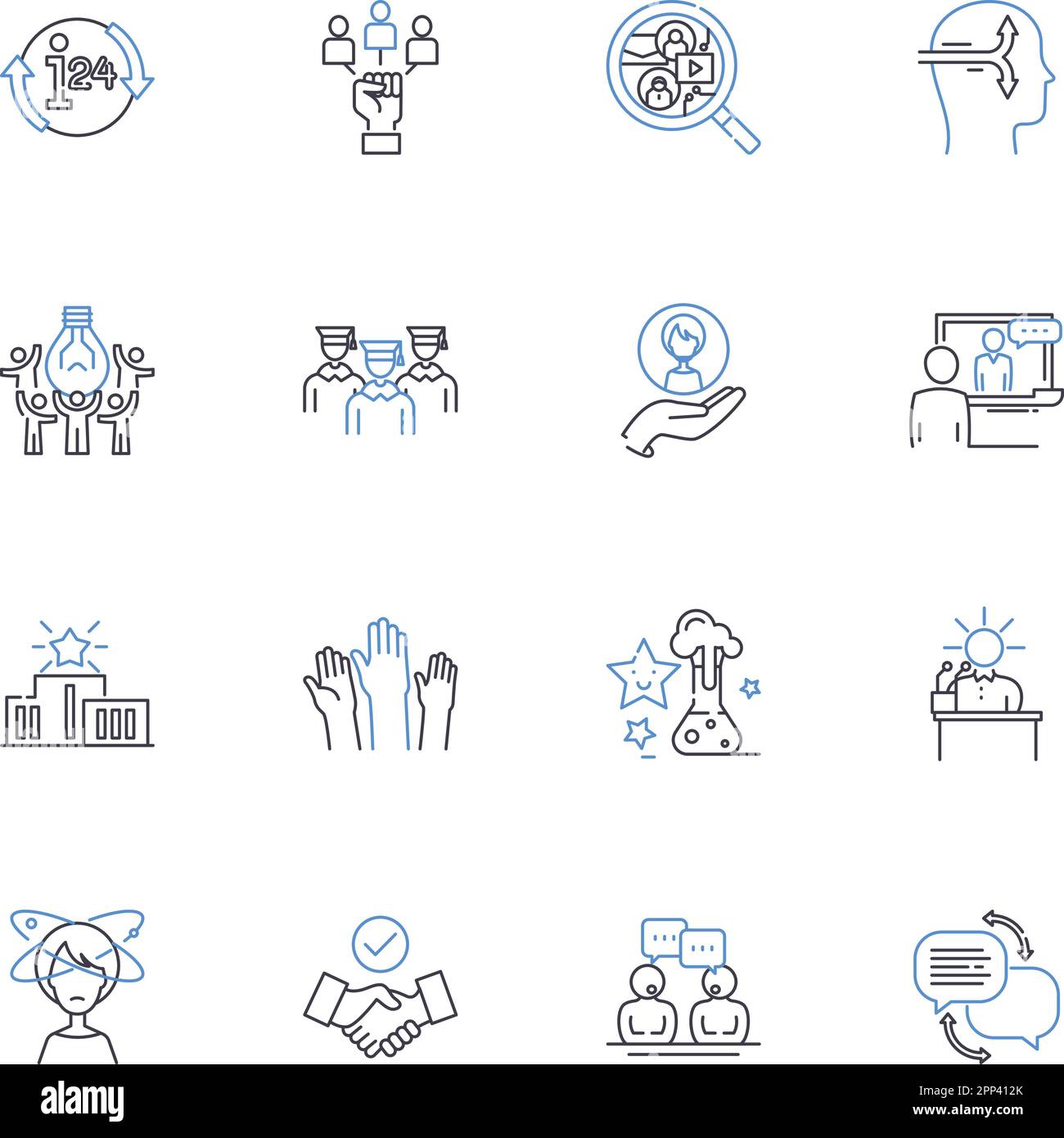 Band coaching line icons collection. Performance, Musicianship ...