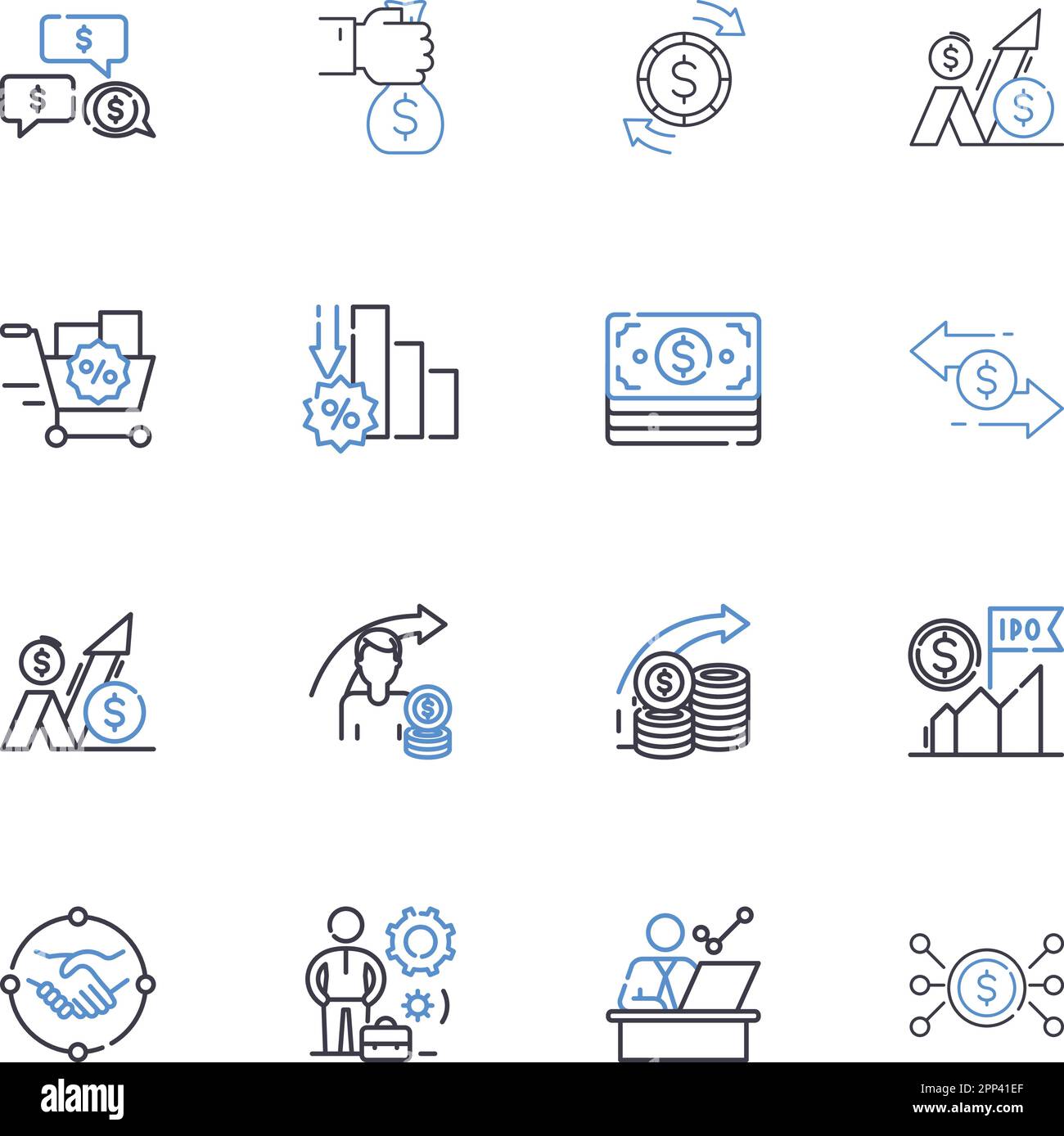 Fetching resources line icons collection. Sourcing, Gathering, Procuring, Obtaining, Collecting ...