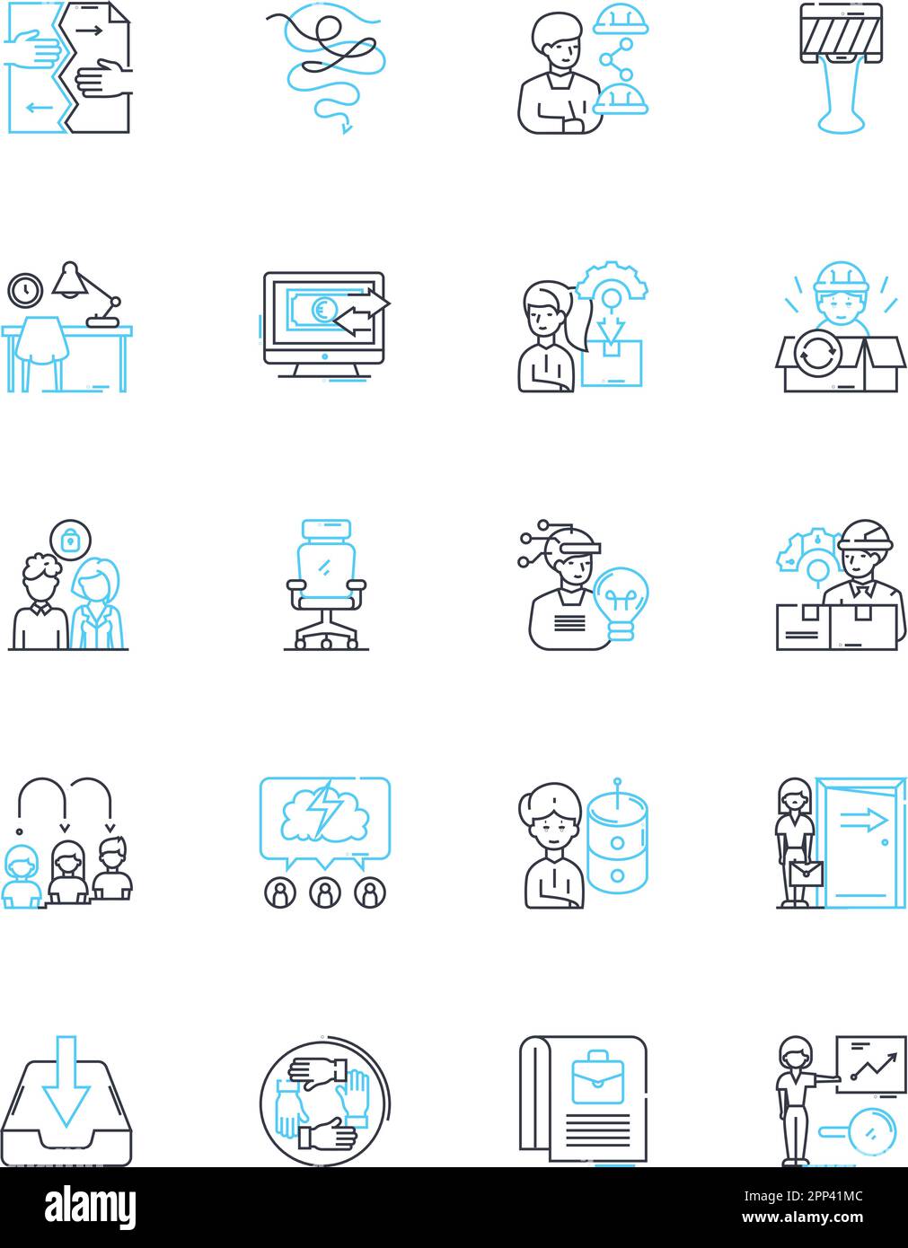 Information tracking linear icons set. Monitoring, Surveillance ... Information tracking linear icons set. Monitoring, Surveillance ...