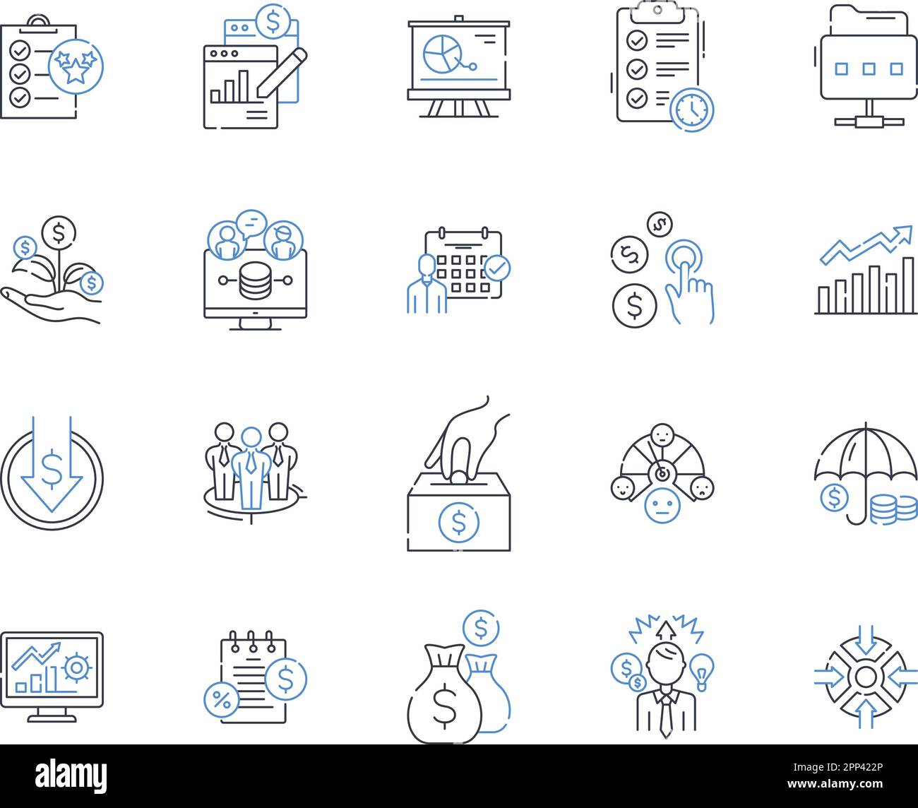 Financial analysis line icons collection. Forecasting, Risk management ... Financial analysis line icons collection. Forecasting, Risk management ...
