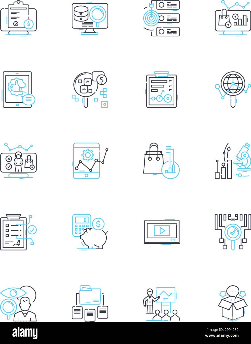 Performance evaluation linear icons set. Assessment, Feedback, Critique ... Performance evaluation linear icons set. Assessment, Feedback, Critique ...
