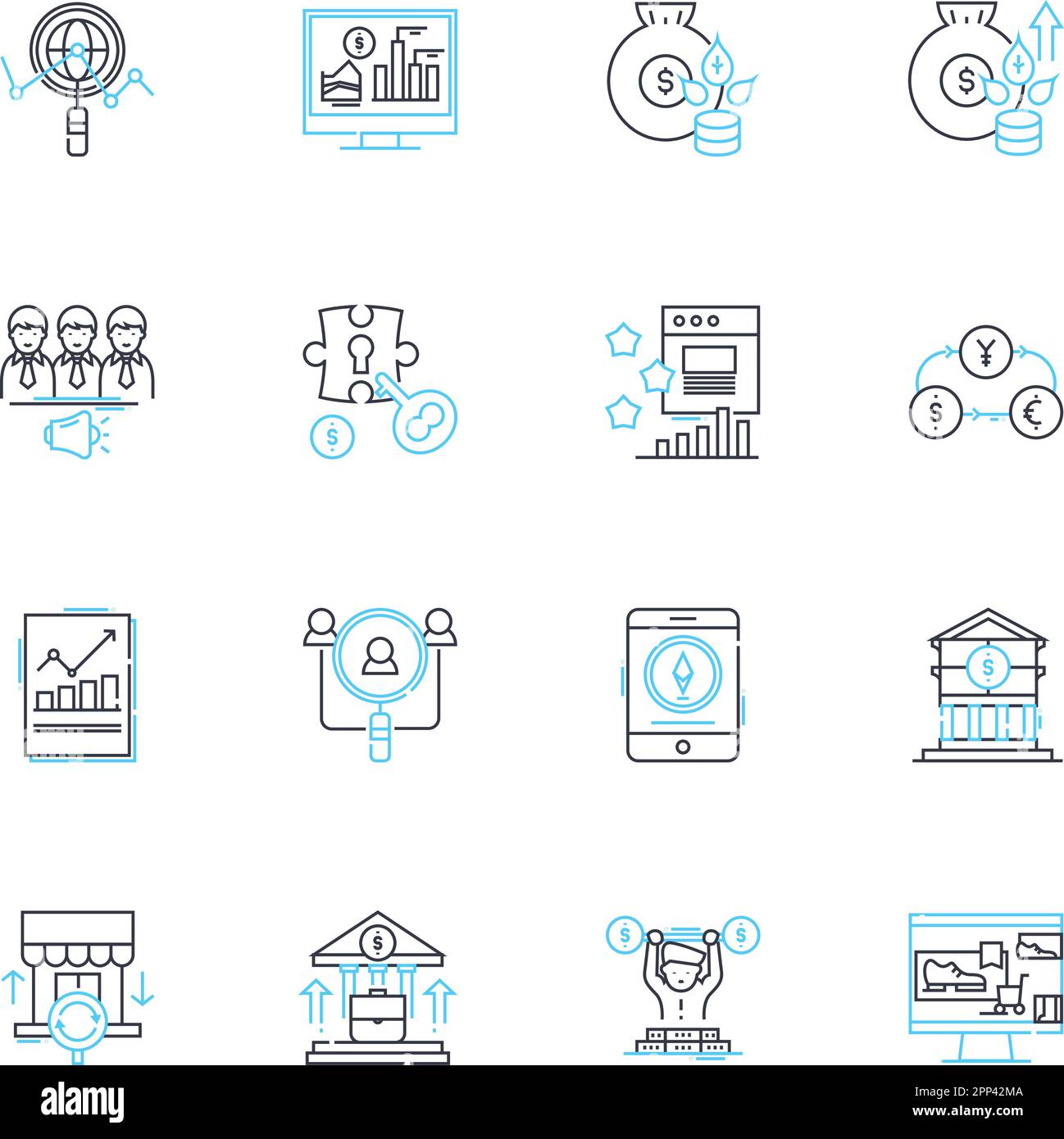 Coins linear icons set. Mint, Numismatics, Numismatist, Currency ...