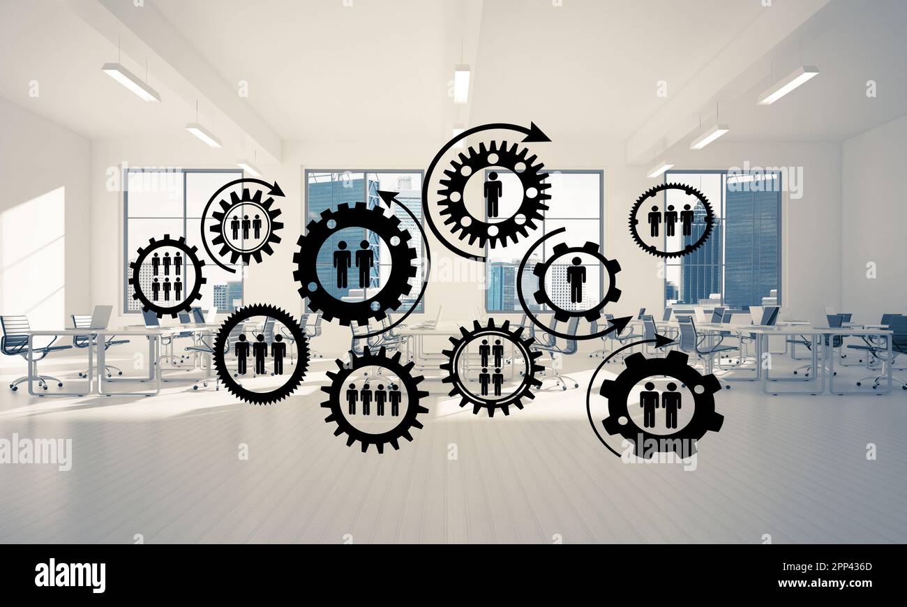 Networking and wireless connection as concept for effective modern ...