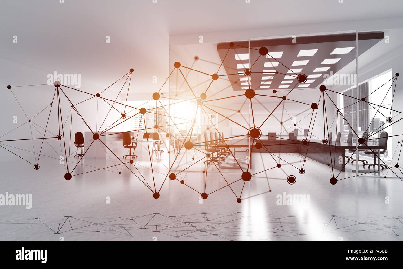 Networking and wireless connection as concept for effective modern ...