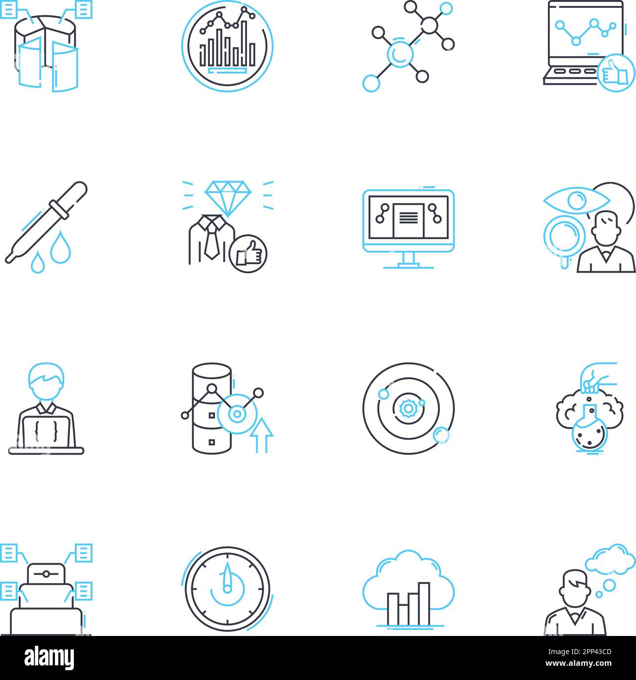 Design and invention linear icons set. Innovation, Creativity ...