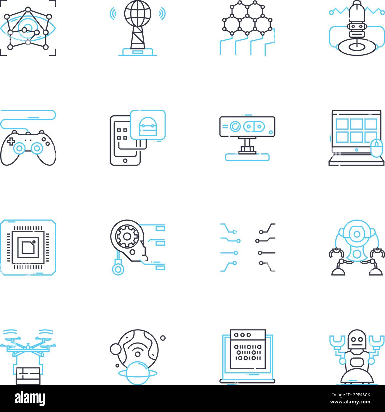 Carpooling linear icons set. Commuting, Transport, Ride sharing ...