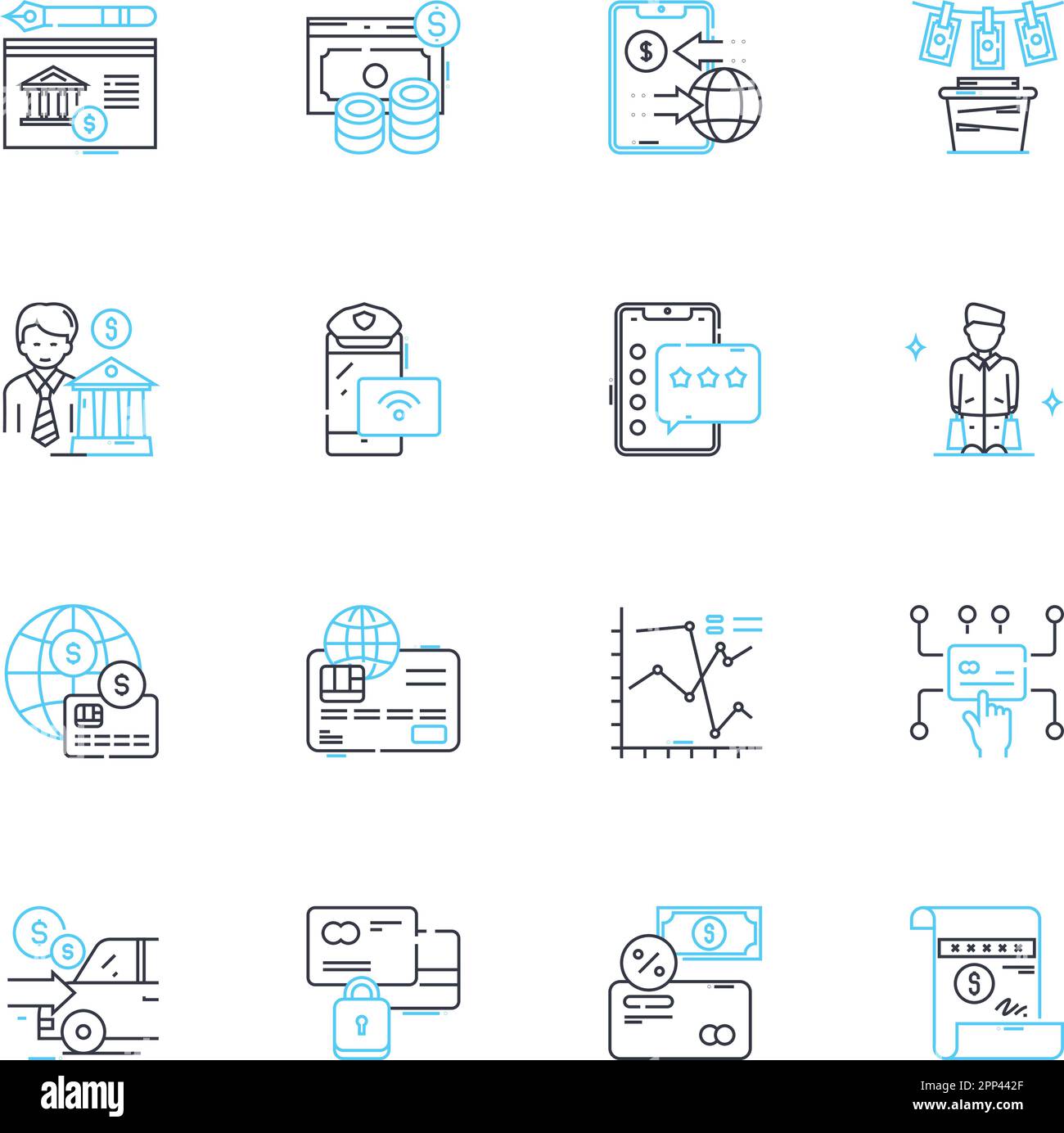 Time-management and scheduling linear icons set. Prioritization ...