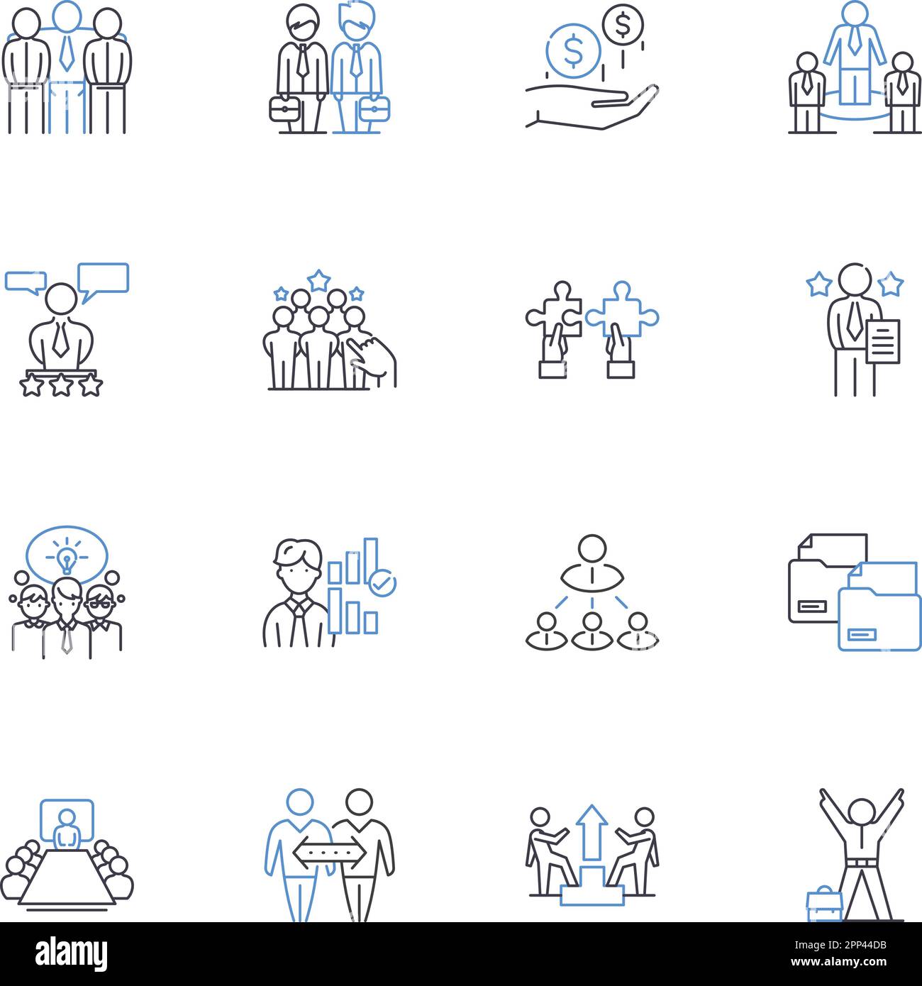 It Support Line Icons Collection Troubleshooting Software Hardware Security Nerking