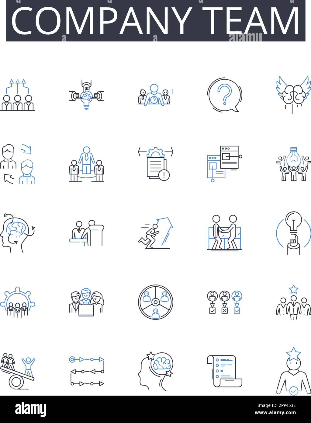 Company team line icons collection. Inclusion, Equitable, Diversity ...