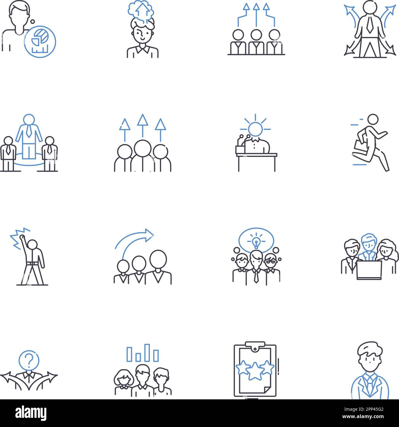 Unit Line Icons Collection Module Division Chapter Section Block Segment Unit Vector And