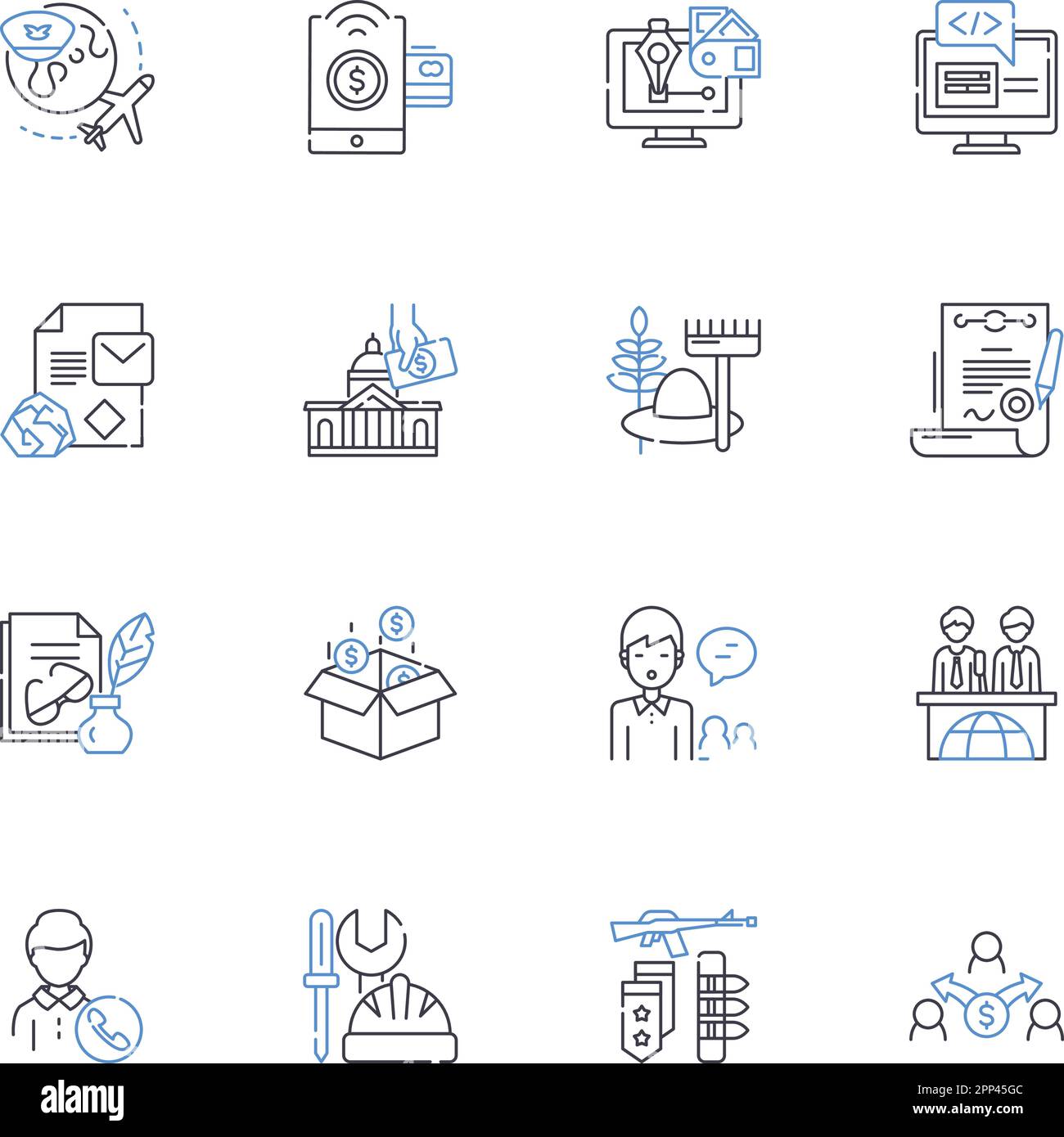 Social Marketing line icons collection. Branding, Engagement, Influence ...