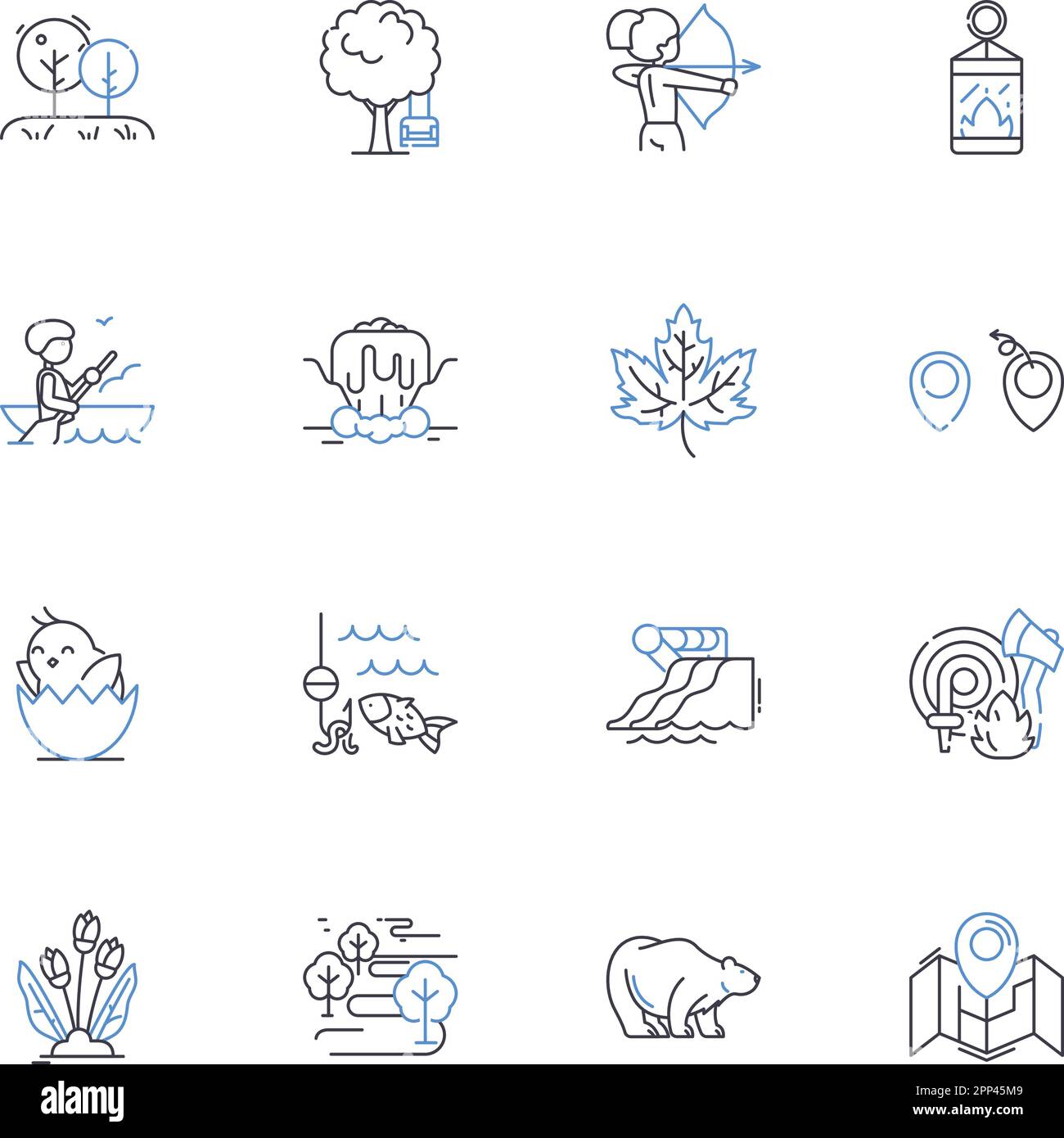 Jogging running line icons collection. Endurance, Sweat, High-impact ...