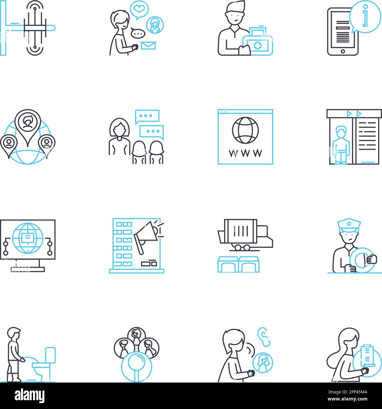 Clever masses linear icons set. Innovative, Resourceful, Intelligent ... Clever masses linear icons set. Innovative, Resourceful, Intelligent ...