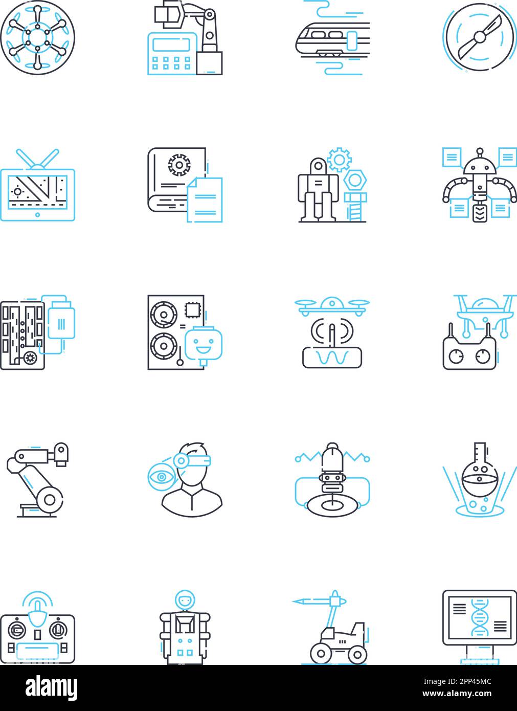 Helicopter drs linear icons set. Rescue, Emergency, Airborne, Transport ...