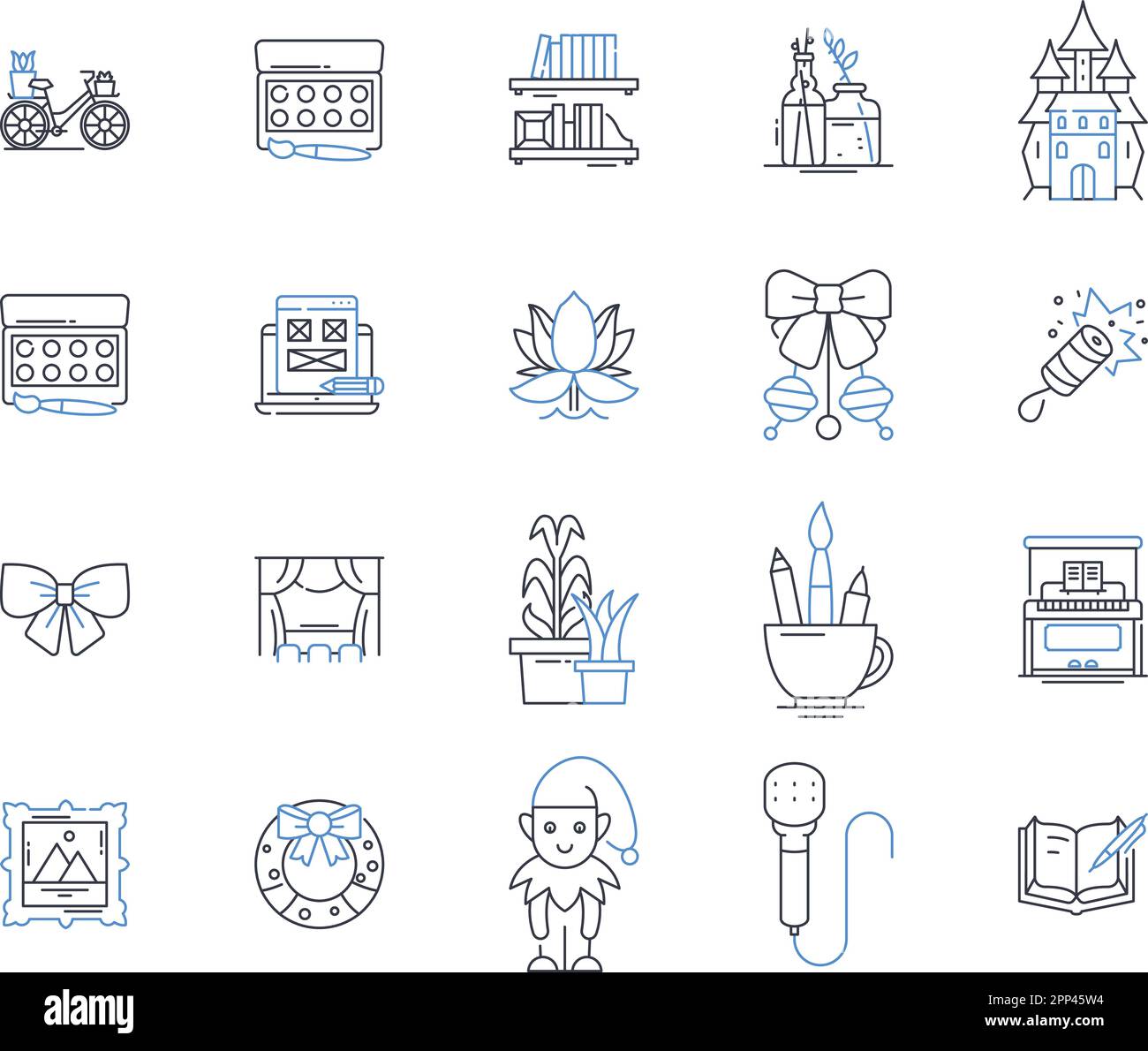 Food recipes line icons collection. Appetizer, Baking, Breakfast ...