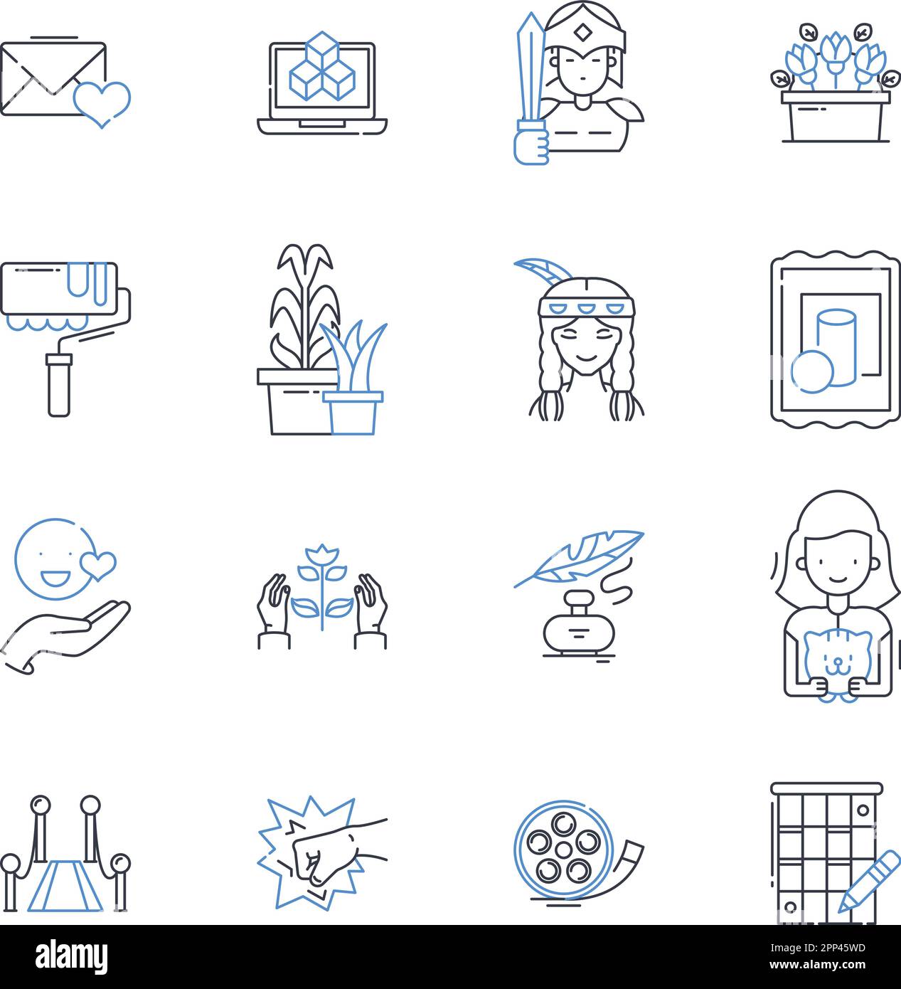 Pottery line icons collection. Clay, Wheel, Kiln, Coil, Glaze ...