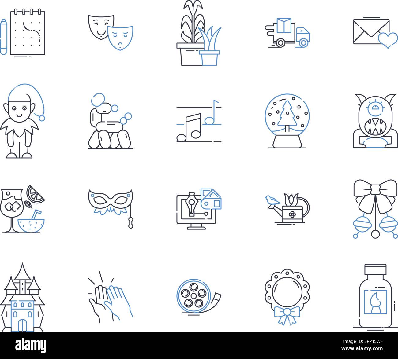 Insightful hobby line icons collection. Discovery, Exploration, Insight ...