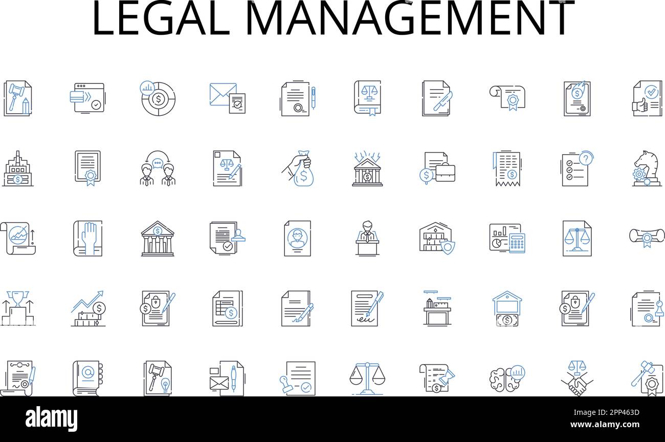 Legal management line icons collection. Farming, Agriculture ...