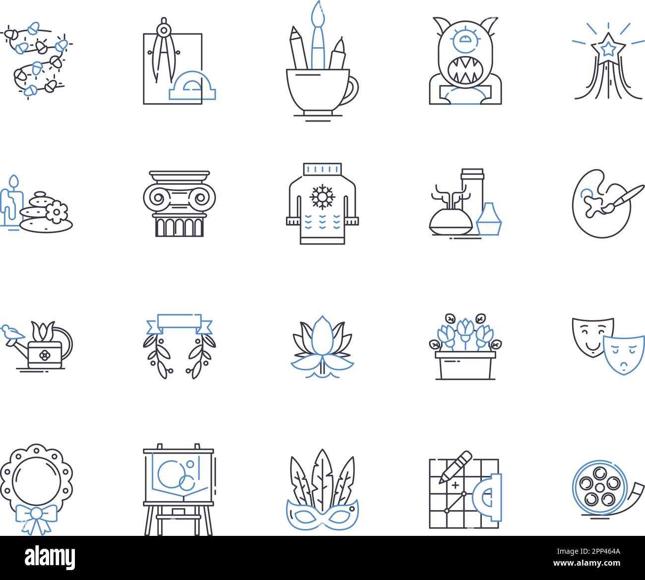 Resourceful Pursuits Line Icons Collection Innovation Creativity