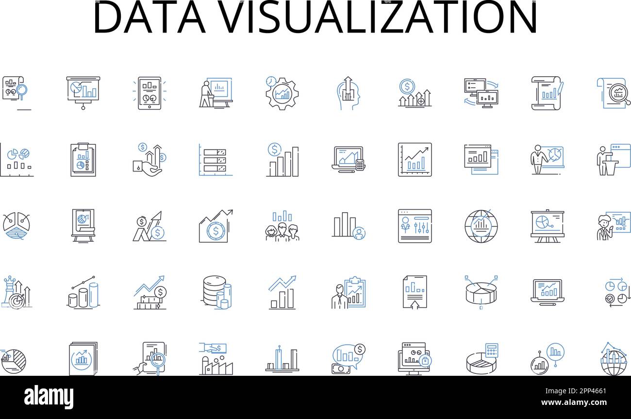 Data visualization line icons collection. Acceptance, Endorsement ...