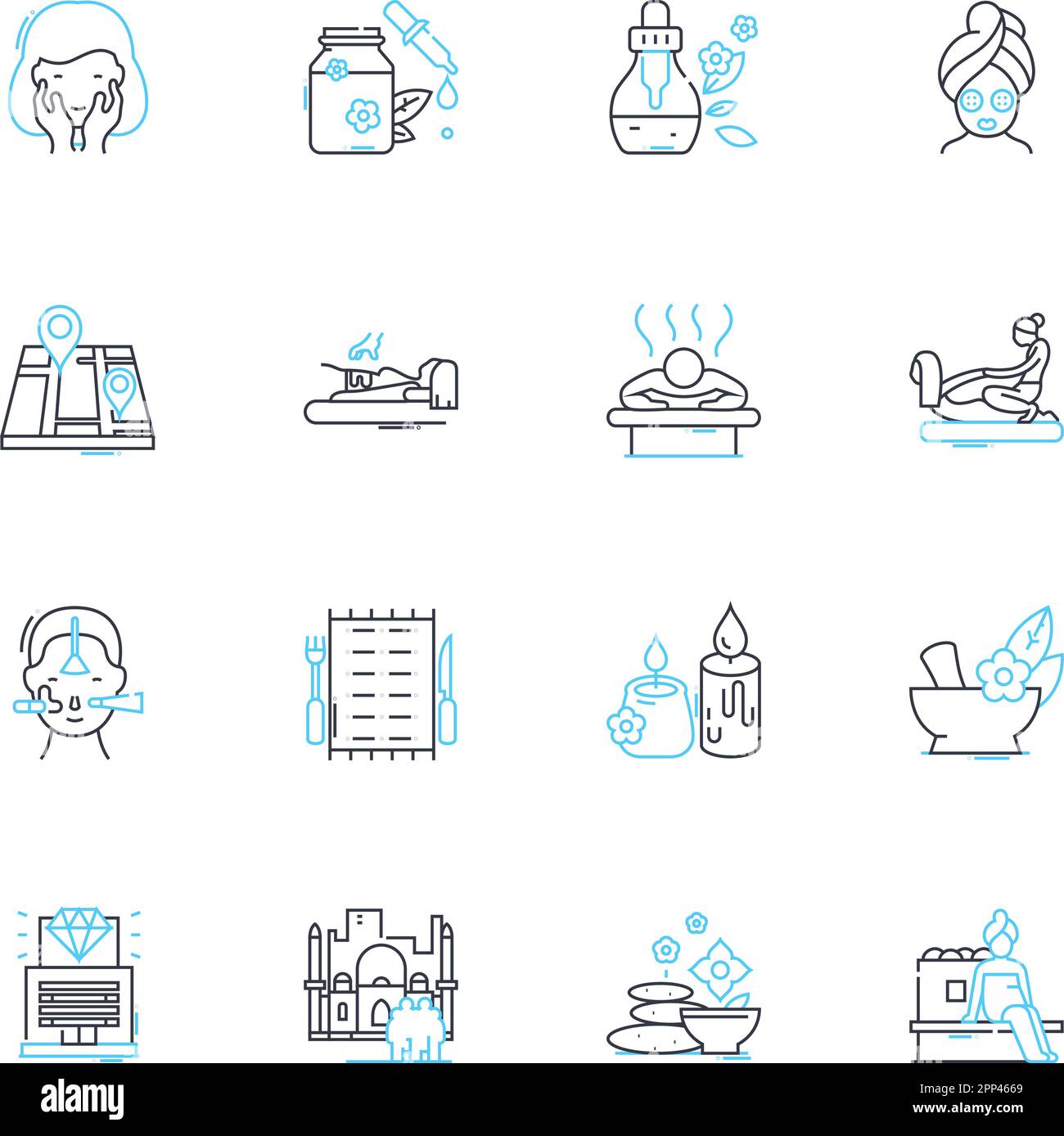 wellness programs linear icons set. Health, Fitness, Nutrition ...