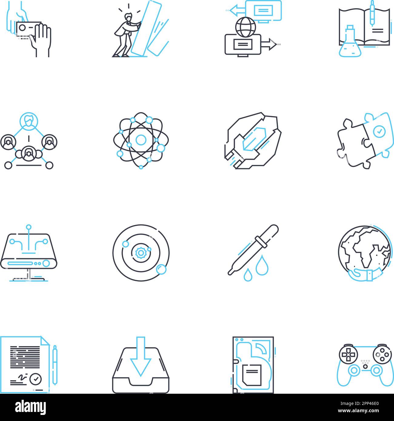 Business enterprise linear icons set. Innovation, Marketing, Strategy ... Business enterprise linear icons set. Innovation, Marketing, Strategy ...