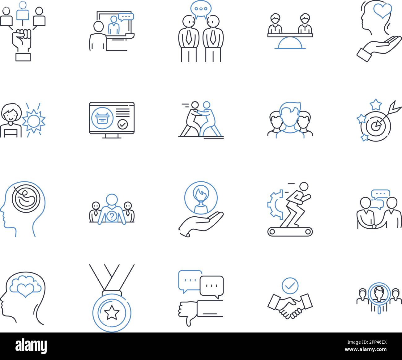 Incipient coaching line icons collection. Mentorship, Guidance, Support ...