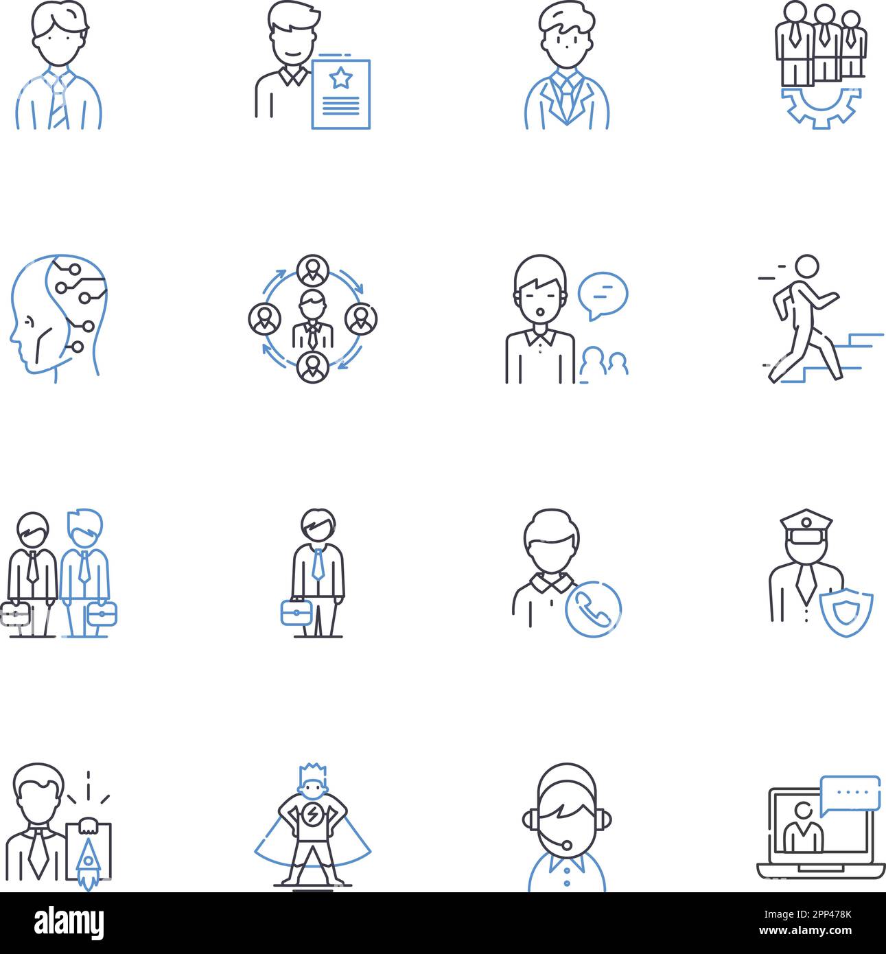 Calling line icons collection. Conversation, Voice, Teleph, Outreach ...