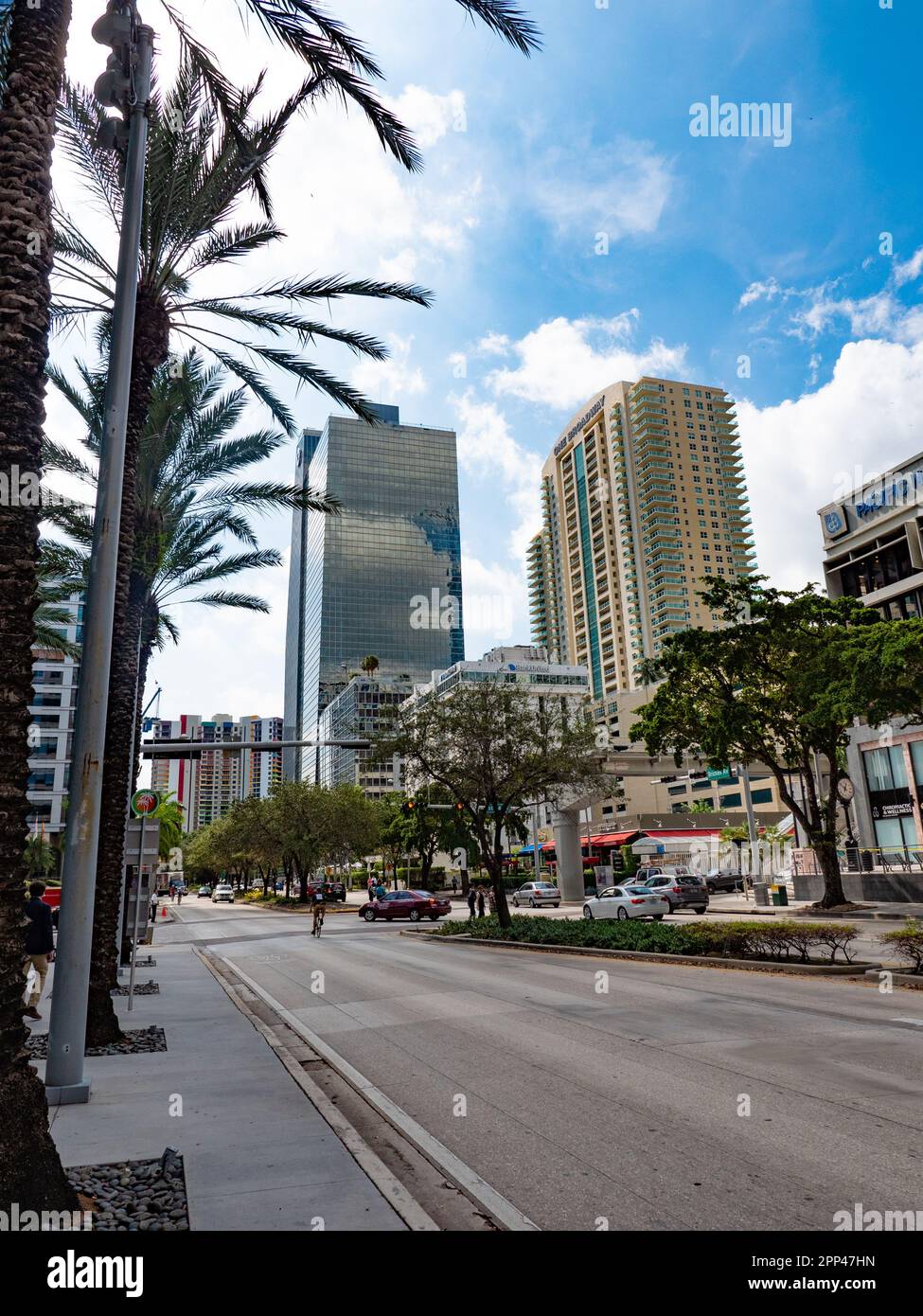 Miami, Florida USA - December 26, 2015: miami downtown architecture of ...