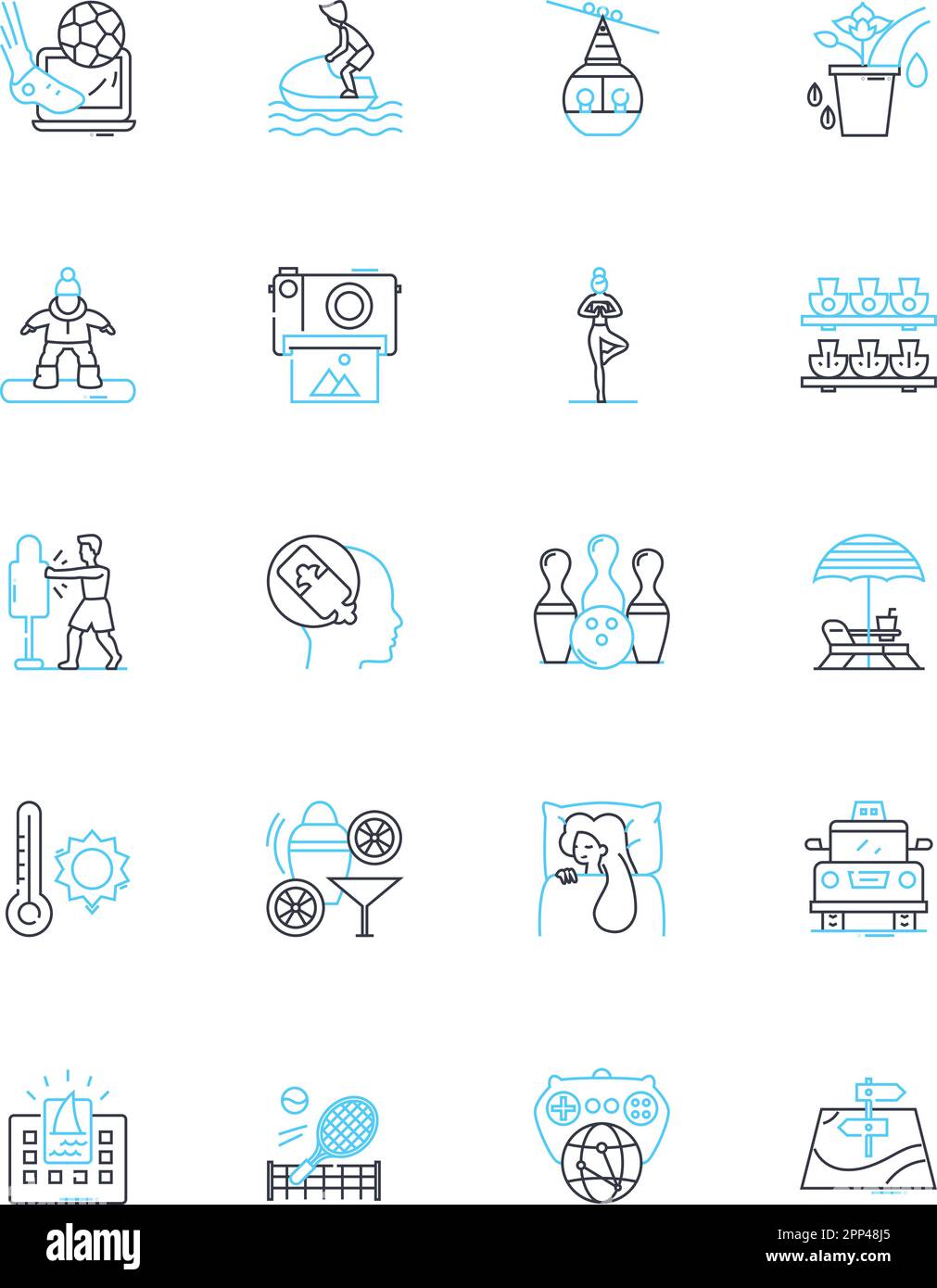 Culture Shock linear icons set. Disorientation, Alienation, Confusion ...