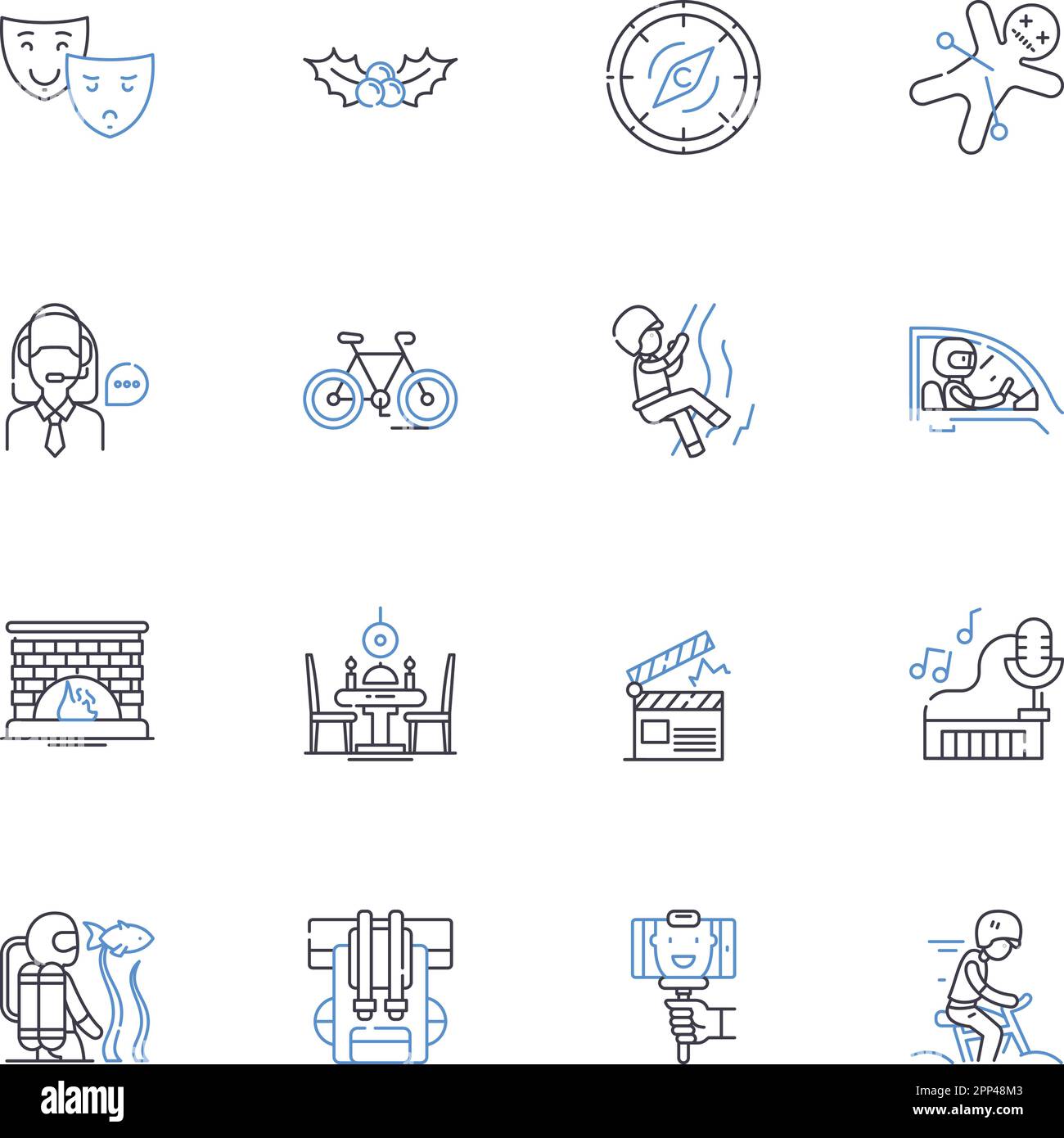 Rejoicing events line icons collection. Celebrate, Festive, Jubilant ...