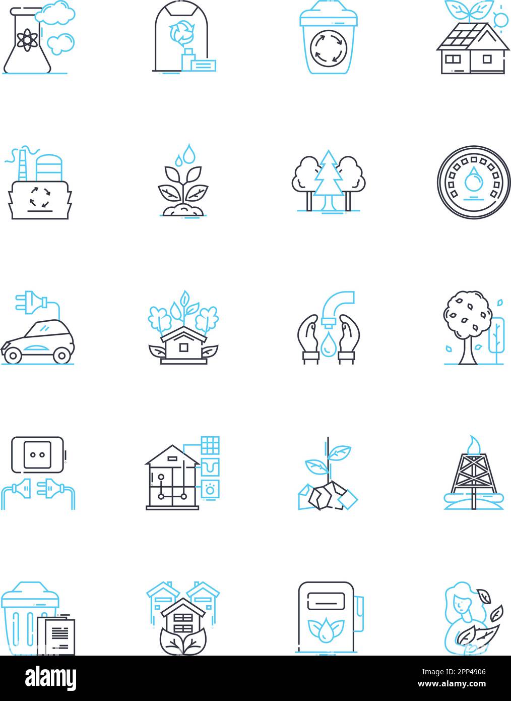 Sanitary bathroom linear icons set. Hygiene, Cleanliness, Toiletries ...