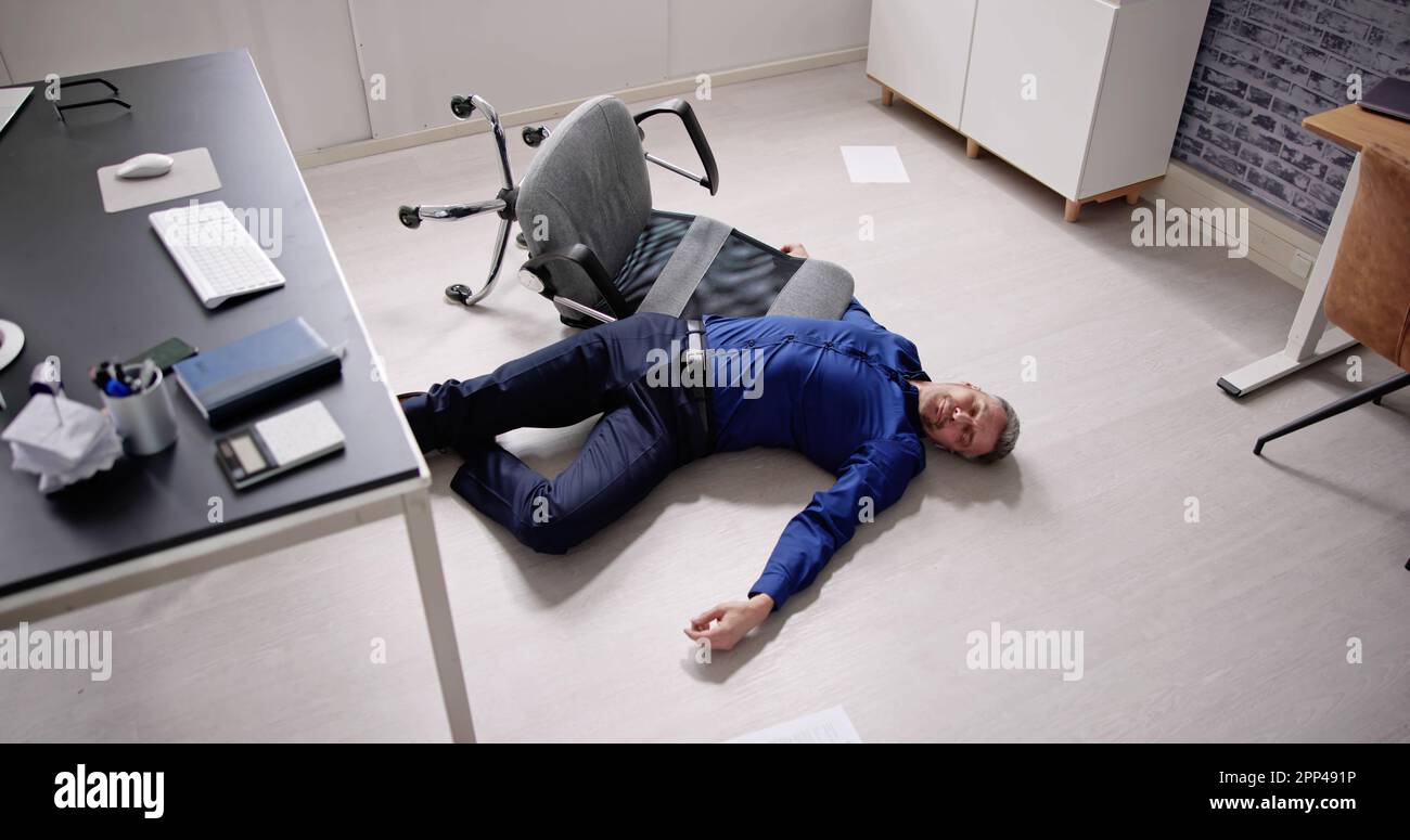 Chair fall down hi-res stock photography and images - Alamy