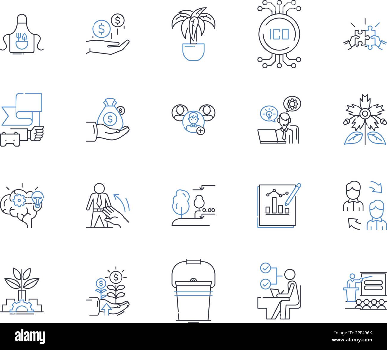 Ethical Fashion line icons collection. Sustainability, Fairness ...