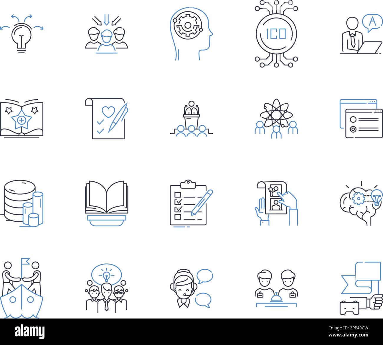 Impact investing line icons collection. Sustainable, Purposeful ... Impact investing line icons collection. Sustainable, Purposeful ...