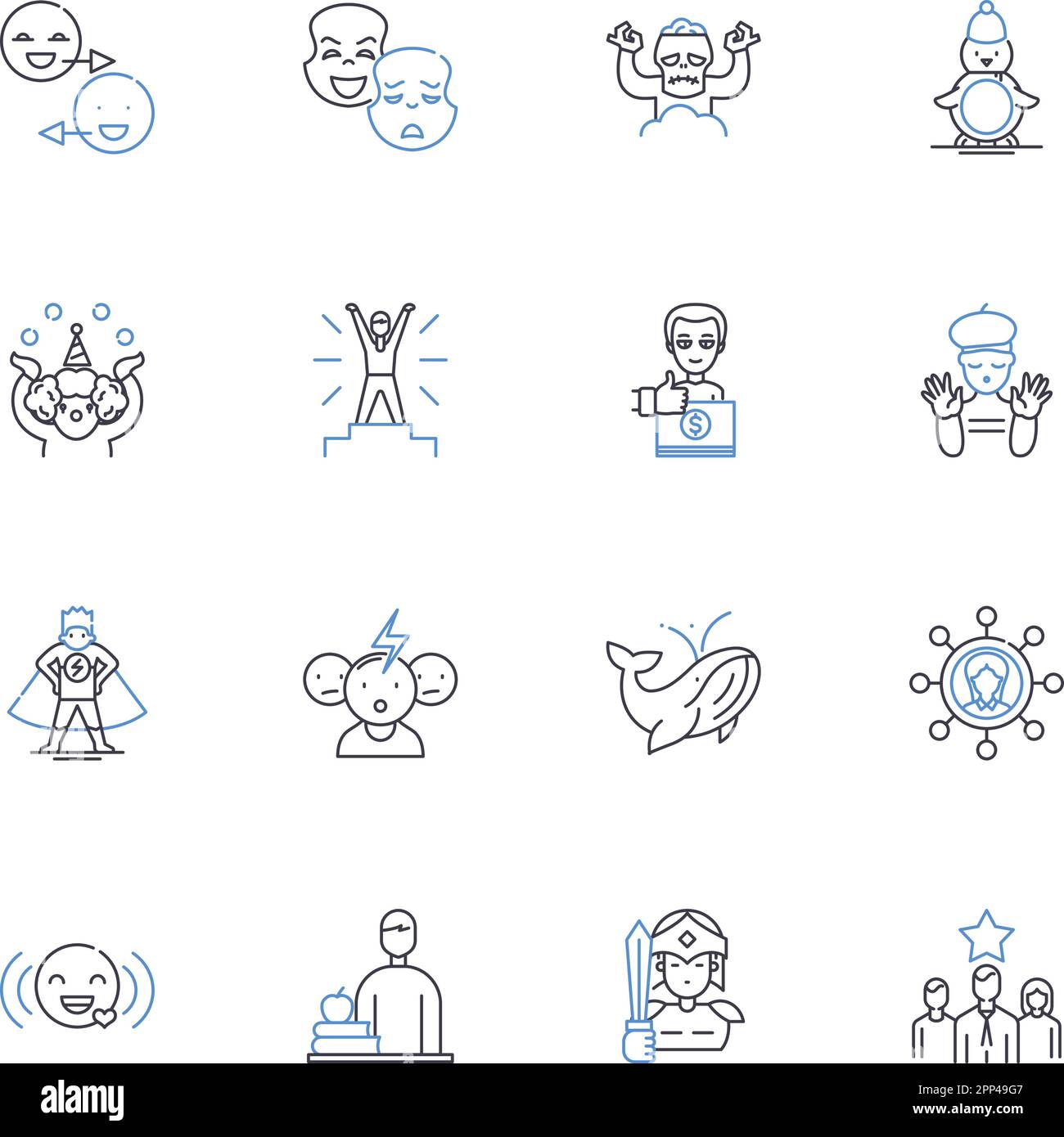 Human capital line icons collection. Training, Skills, Development ...