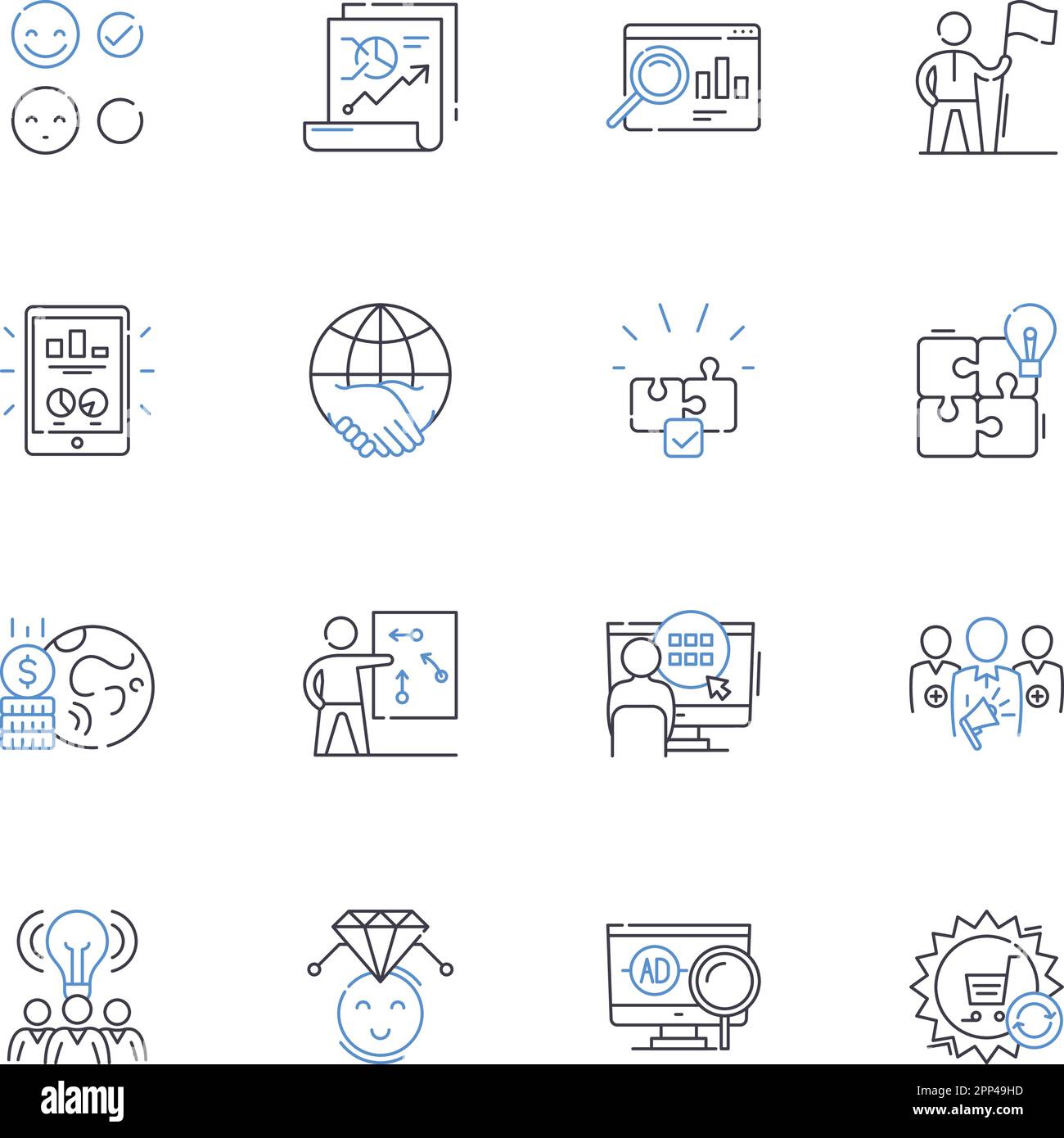 Goal line icons collection. Ambition, Aspiration, Objective, Aim ... Goal line icons collection. Ambition, Aspiration, Objective, Aim ...