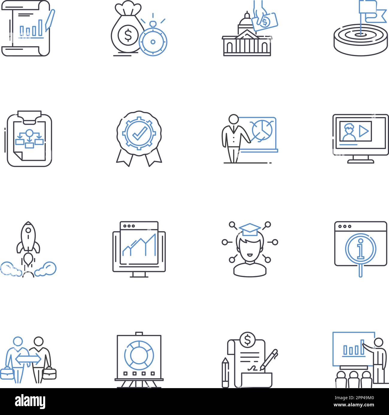 Inspiration and motivation line icons collection. Drive, Passion ...