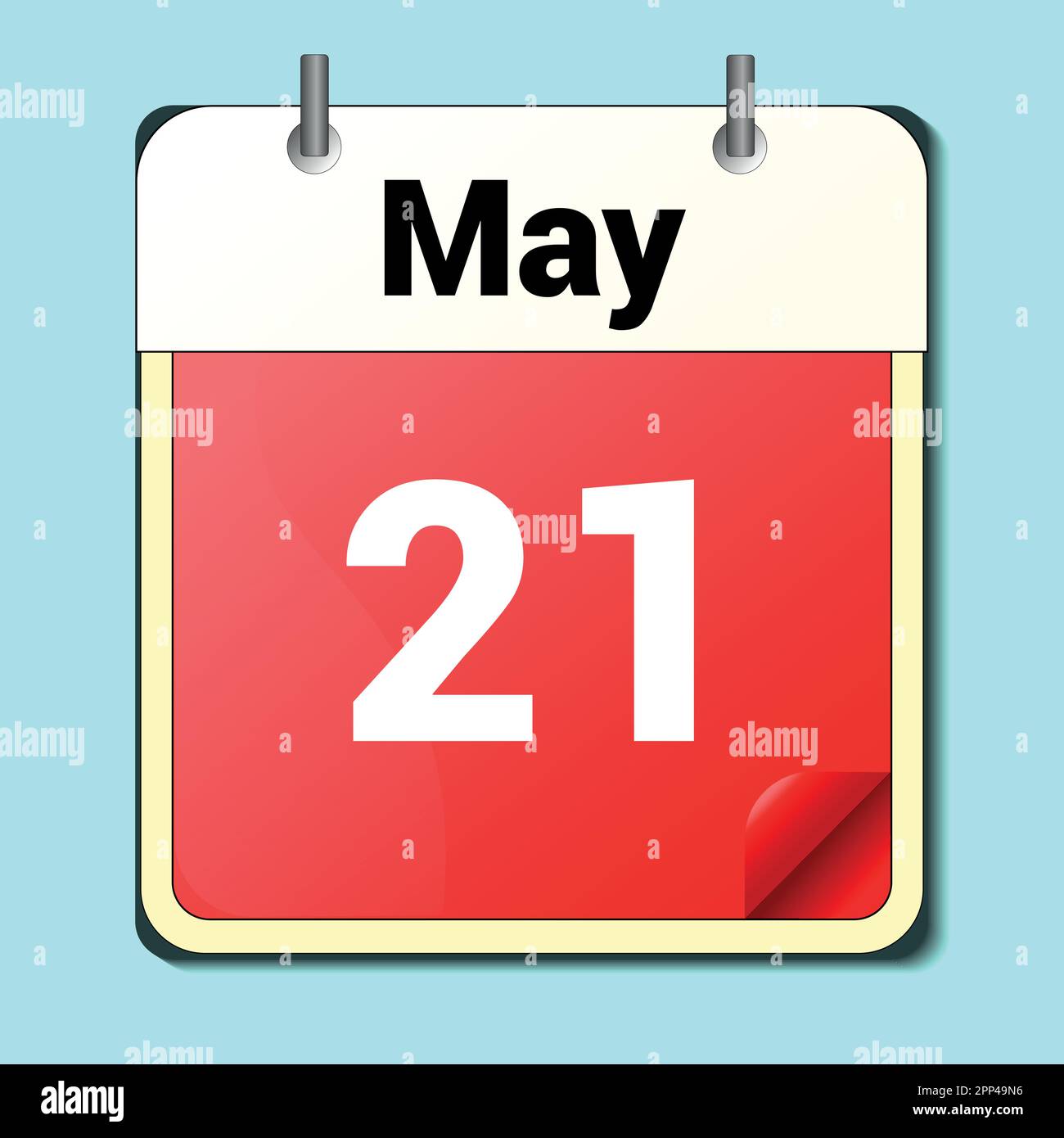 day on the calendar, vector image format, May 21 Stock Vector Image ...