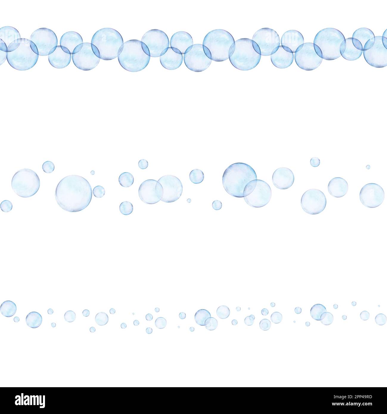 Ocean Bubbles Border 2,280 Water Bubble Border High Res Vector