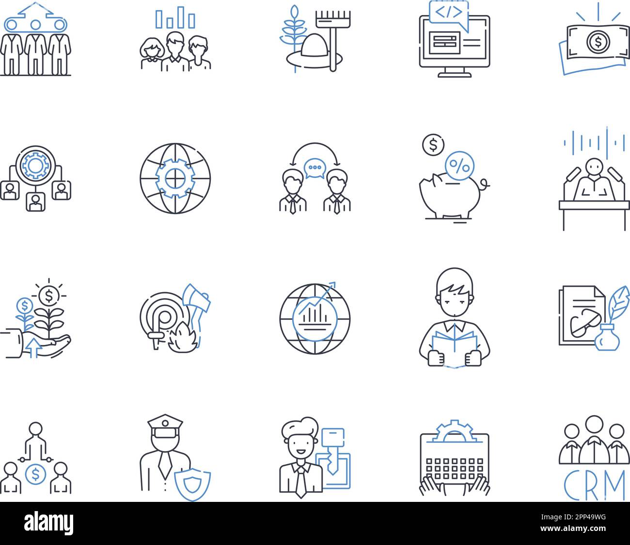Brand Awareness line icons collection. Recognition, Exposure ...