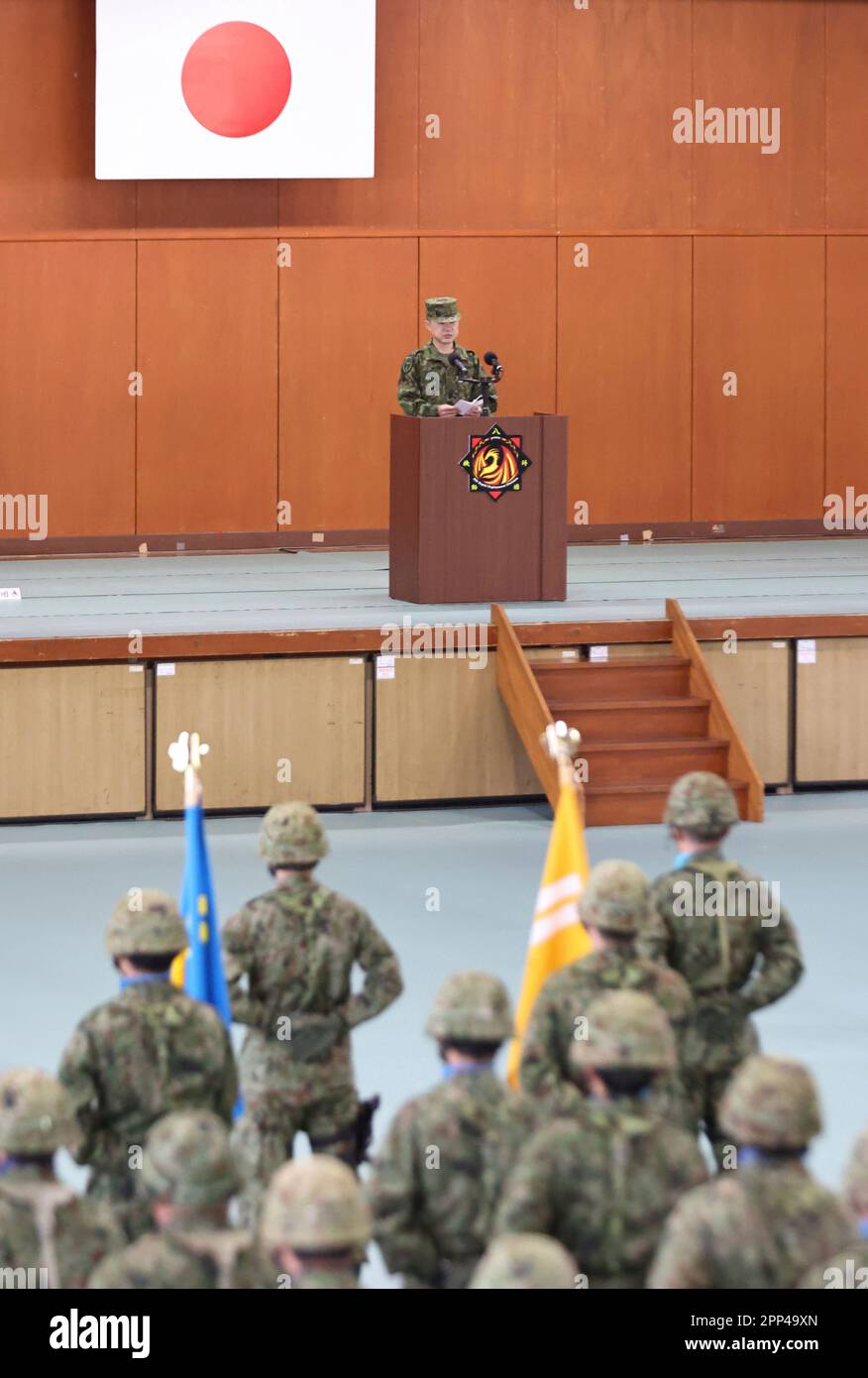 Shinichi Aoki, newly appointed as a commander of the 8th Division of ...