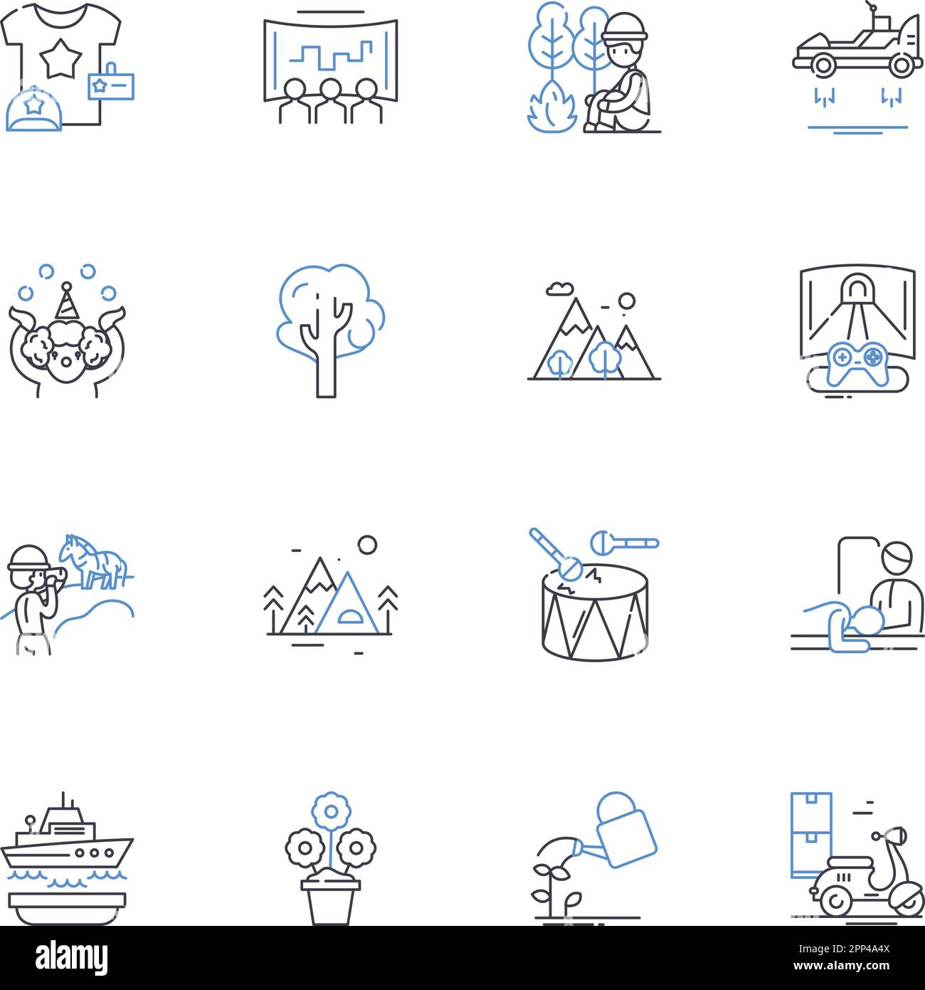 Psychological makeup line icons collection. Traits, Conditioning ...