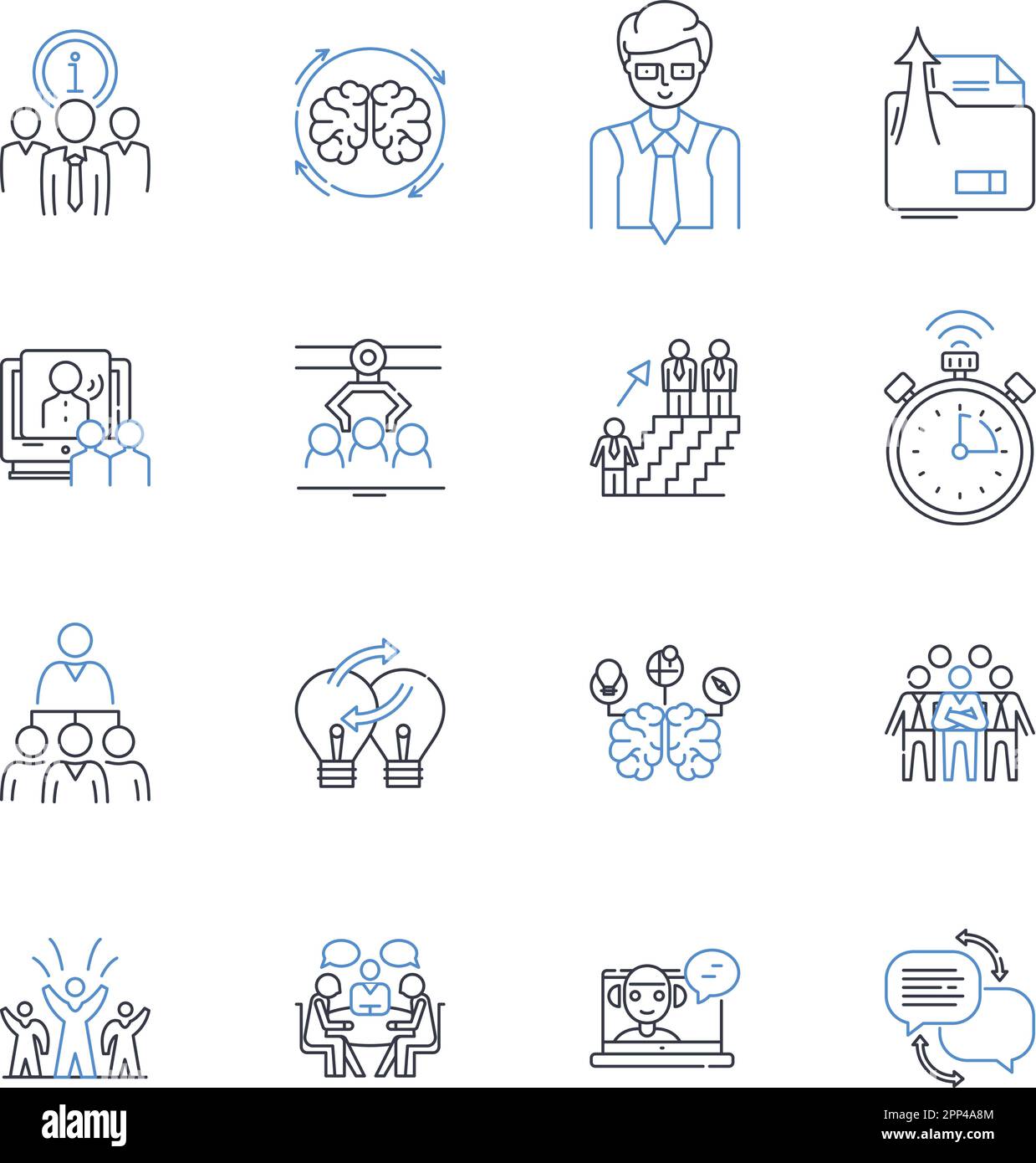 Information Officer line icons collection. Technology, Analytics, Data ...