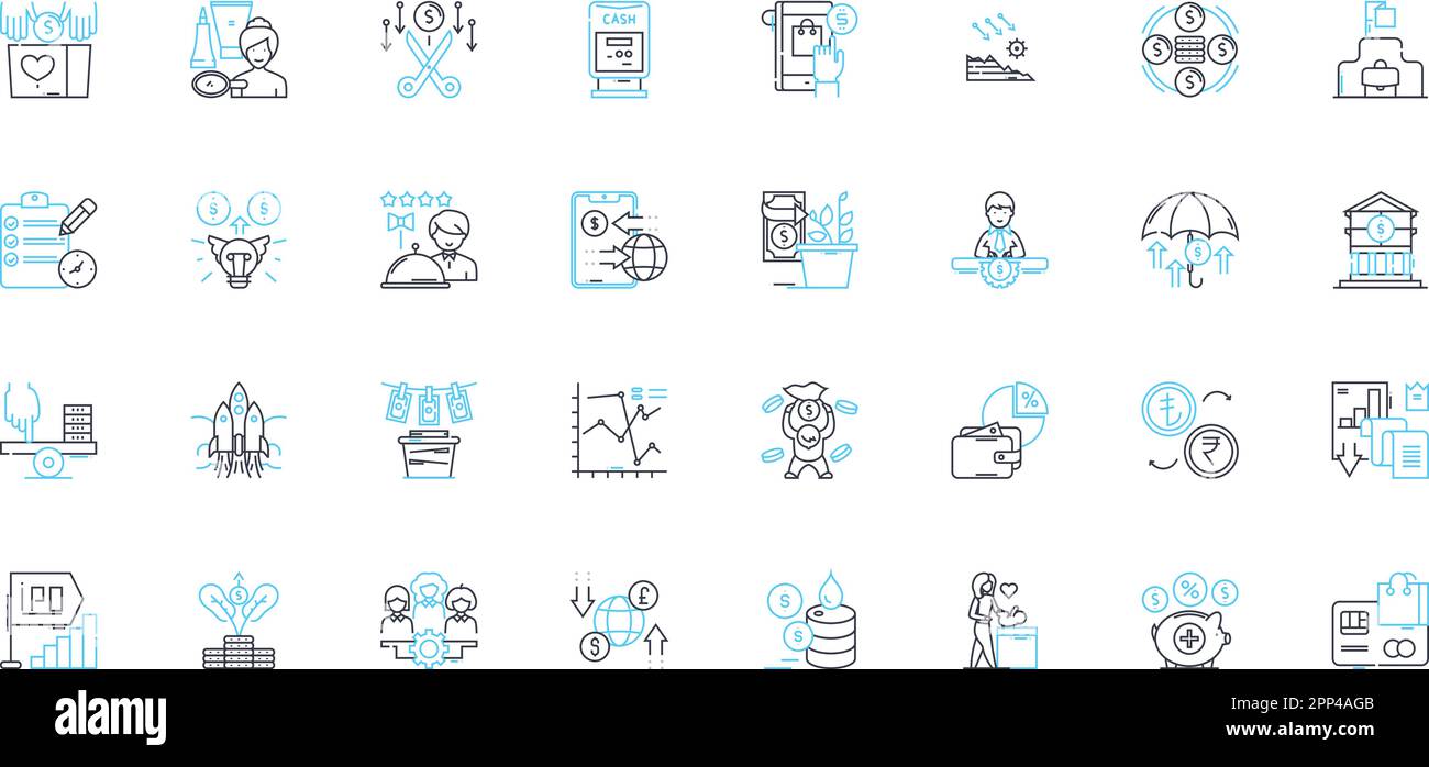 Business Psychology linear icons set. Motivation, Leadership ...