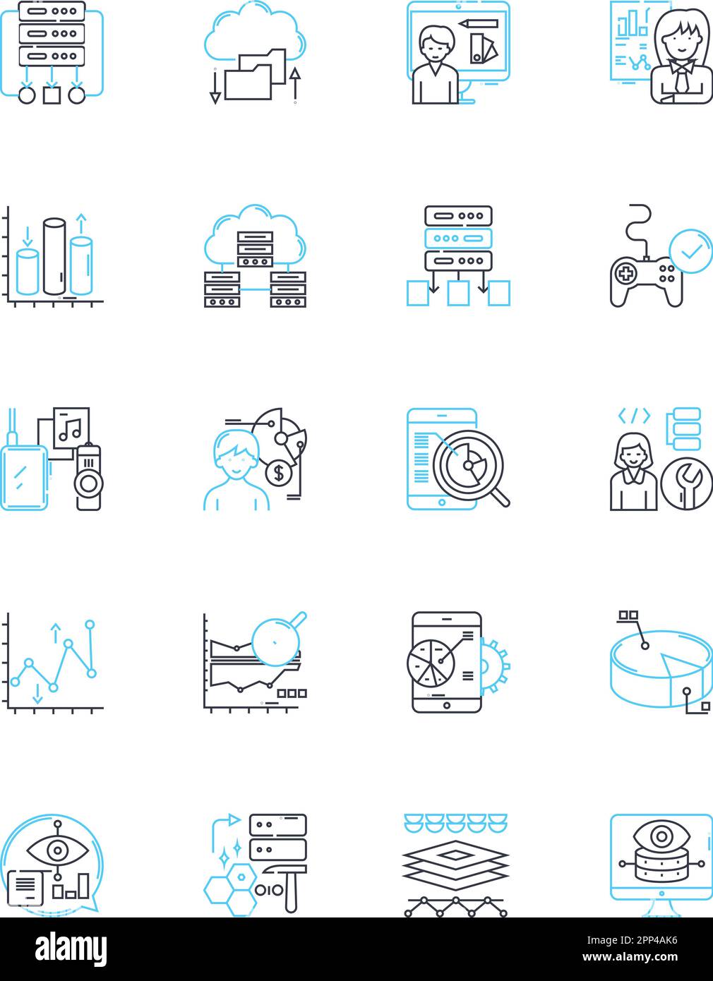 Financial reporting linear icons set. Transparency, Accuracy ... Financial reporting linear icons set. Transparency, Accuracy ...