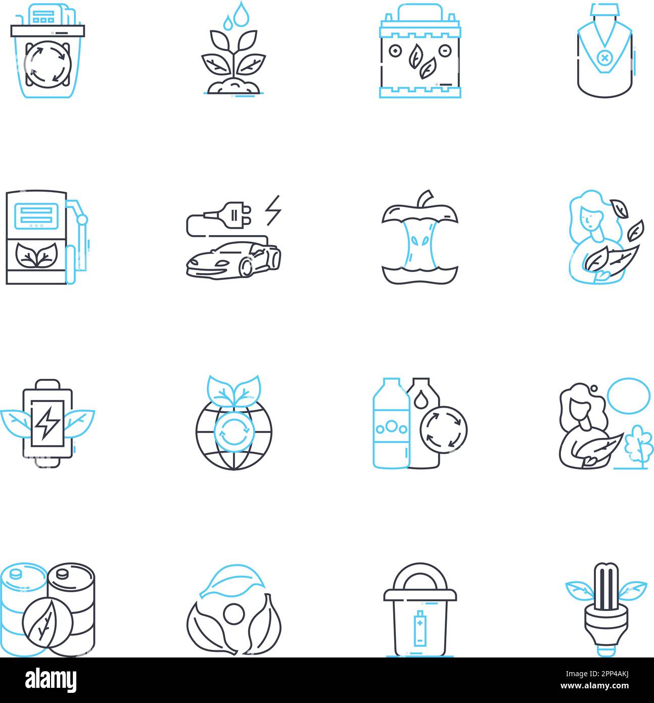 Spotless kitchen linear icons set. Clean, Organized, Tidy, Hygienic ...