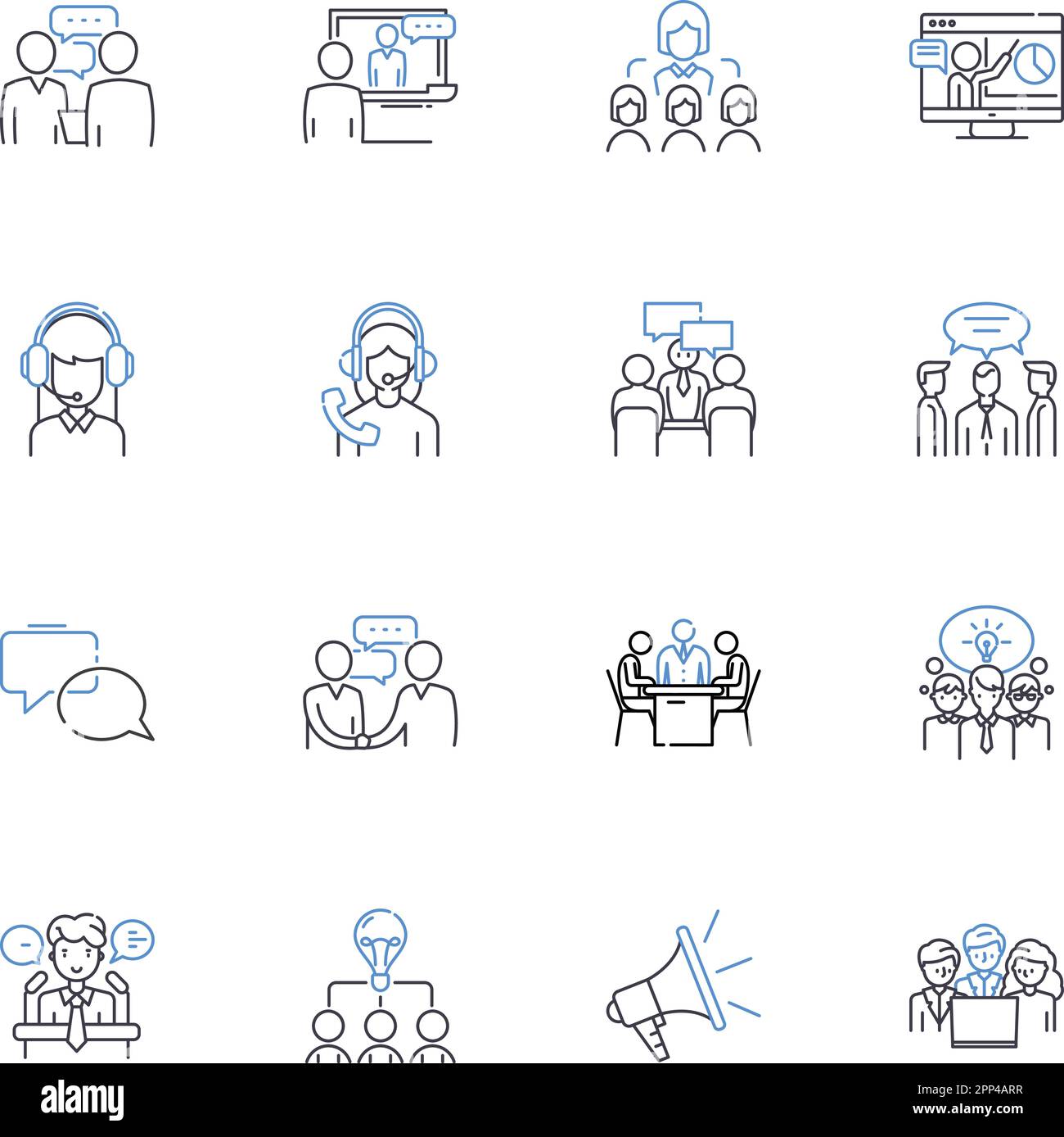 Socializing individuals line icons collection. Mingling, Nerking ...