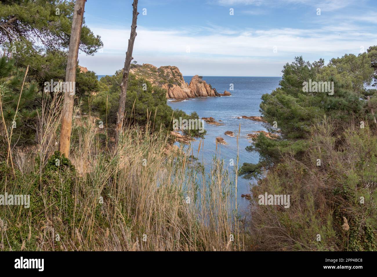 Tamariu, Spain - Apr 16, 2023: View of the Mediterranean Sea from a ...