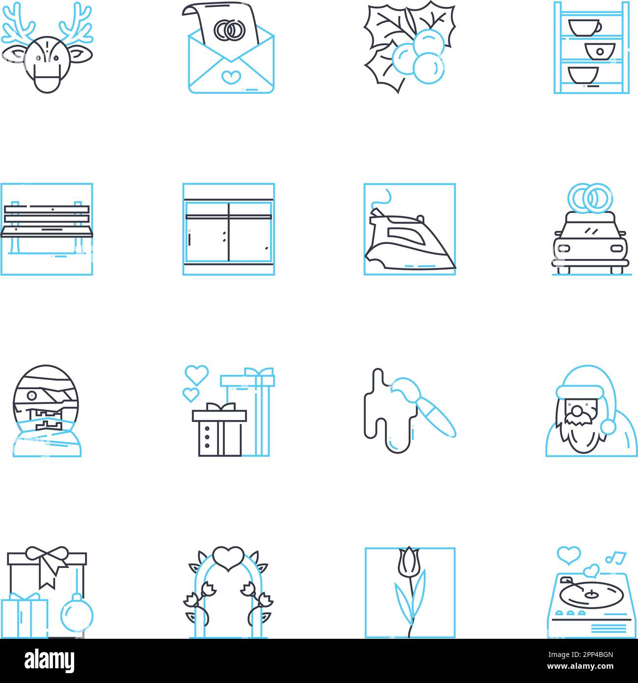 Creative aspects linear icons set. Innovation, Aesthetics, Imagination ...